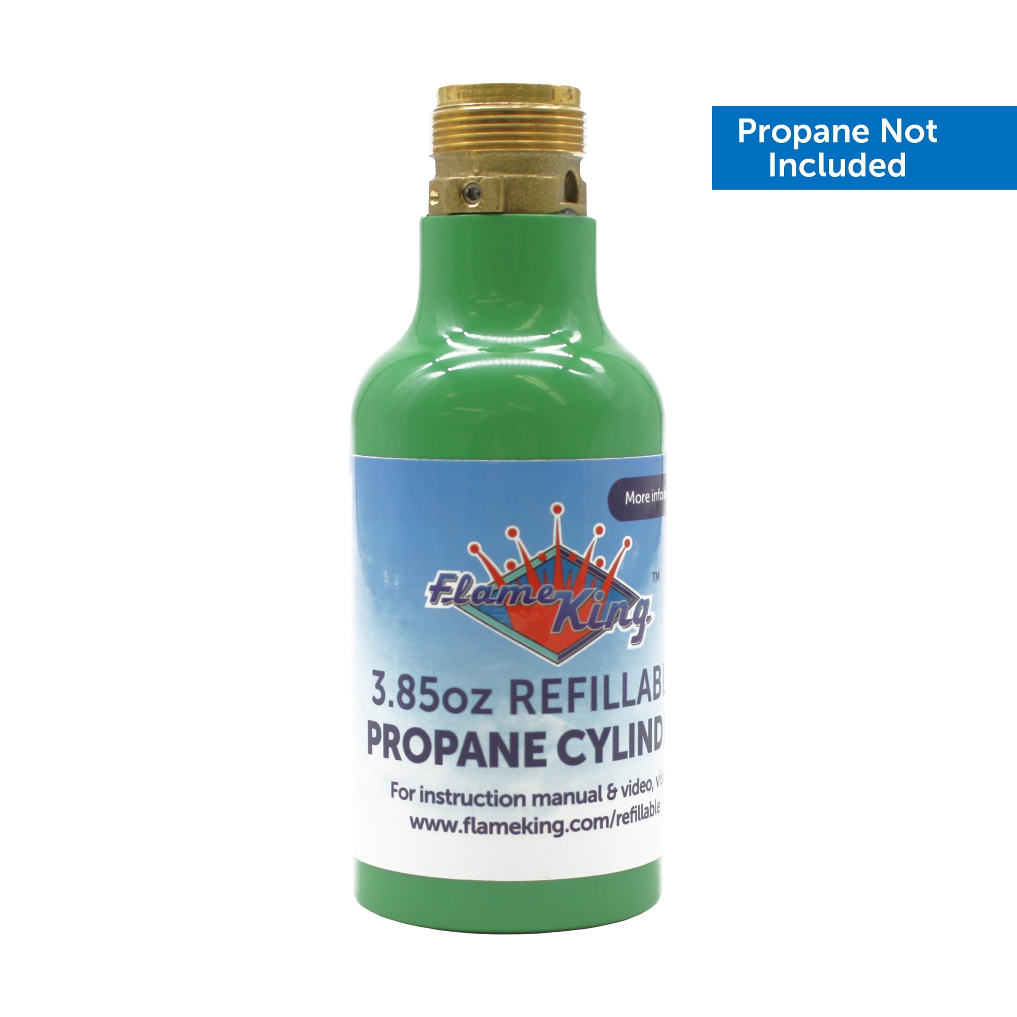 Flame King 1/4LB Refillable Empty Propane Tank for Camping - Propane ...