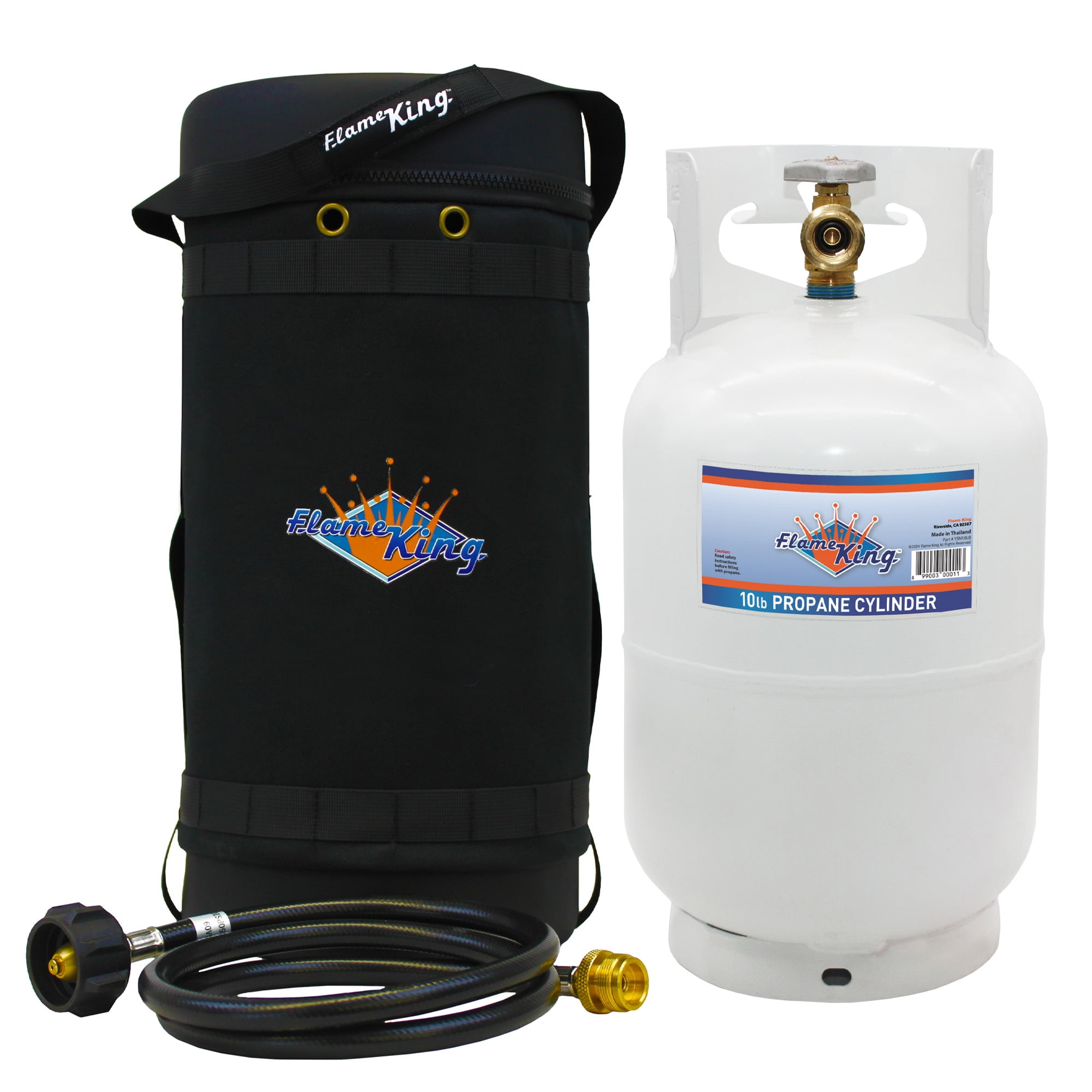 Flame King Gas Hauler Kit - Insulated Protective Carry Case, 10lb ...
