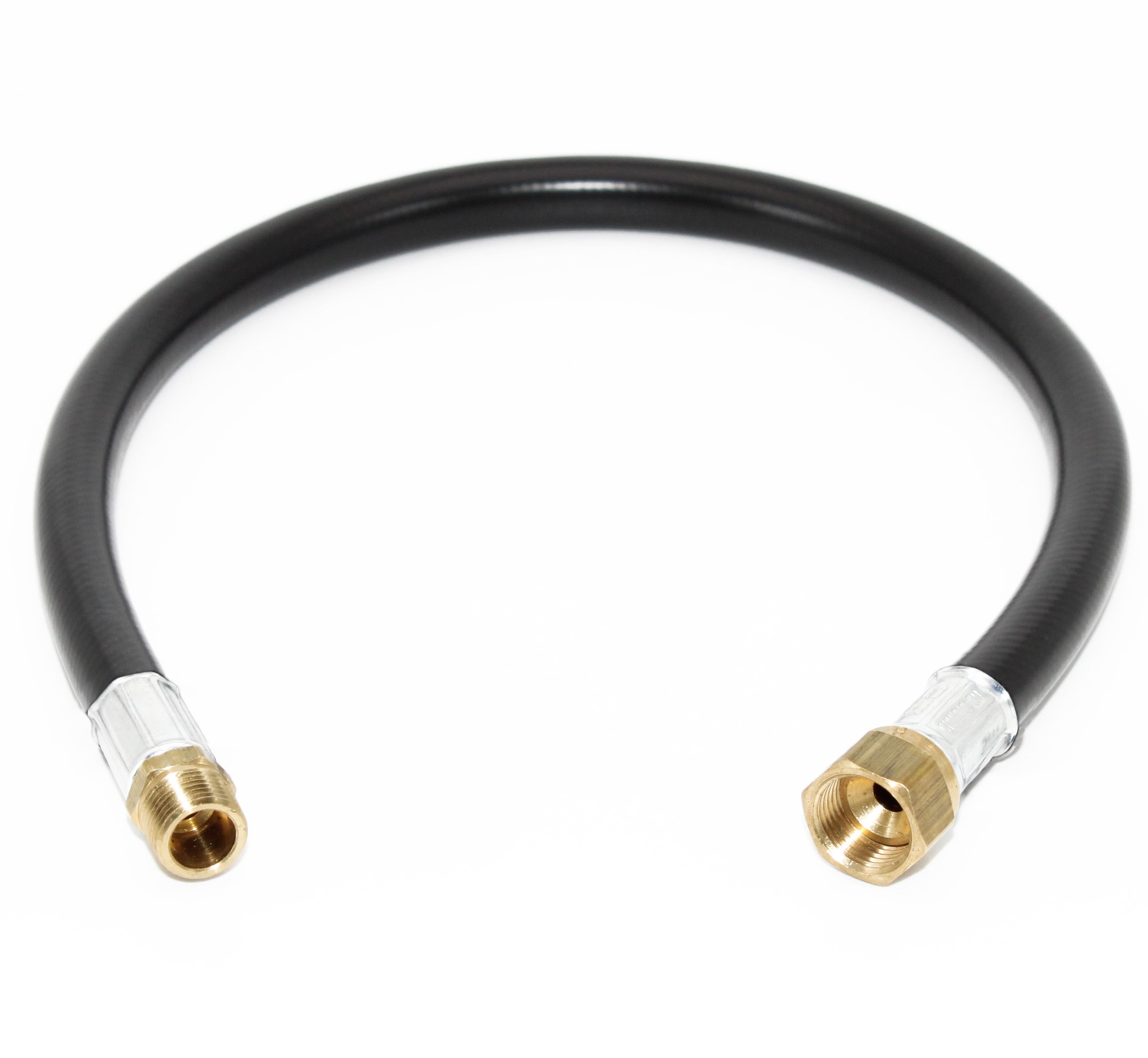 Flame King 24" Thermo Plastic Hose Assembly for LP & Natural Gas 3/8 ...