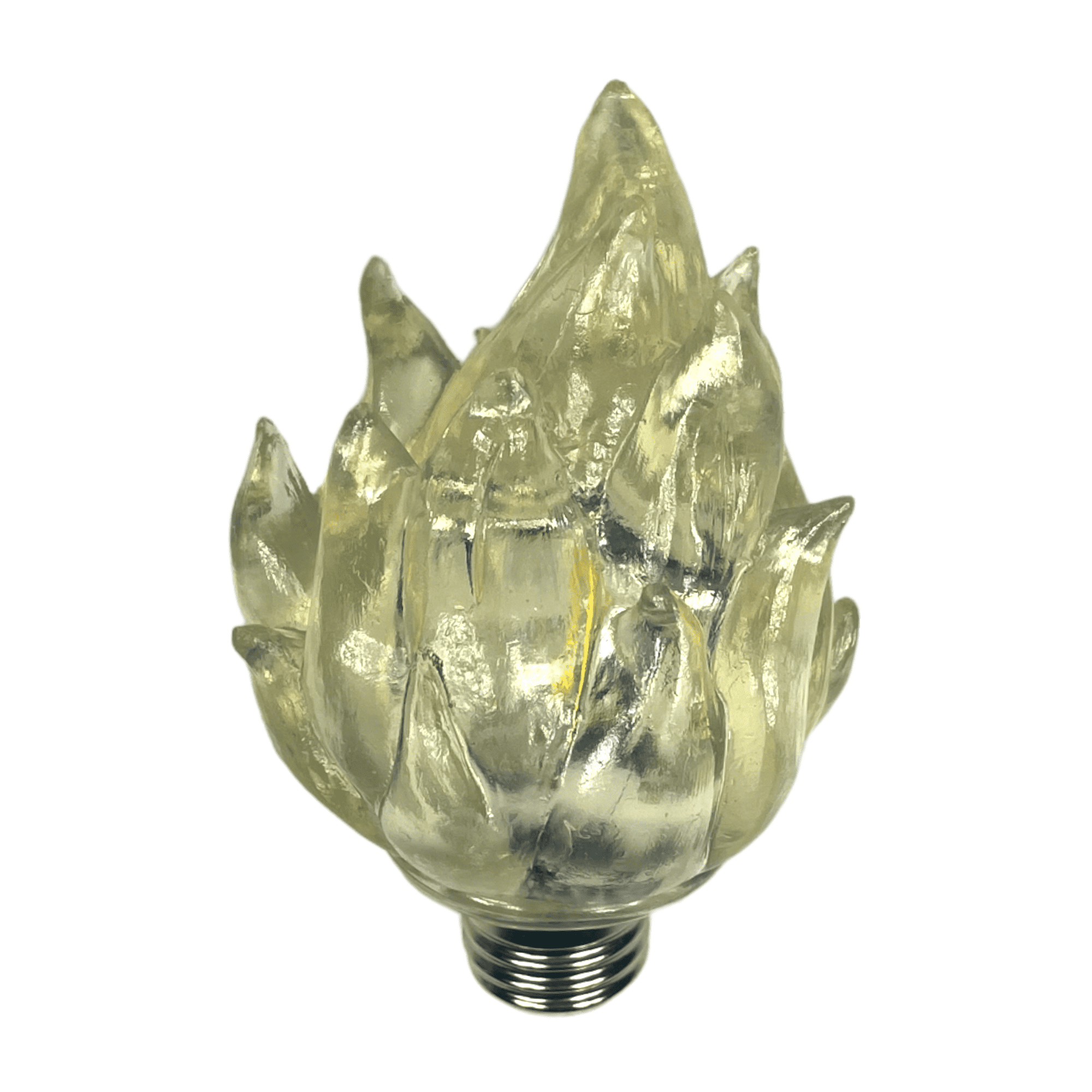 Flame LED Light Bulb, Non-Flickering, 3D Epoxy Resin Fire, Dimmable ...