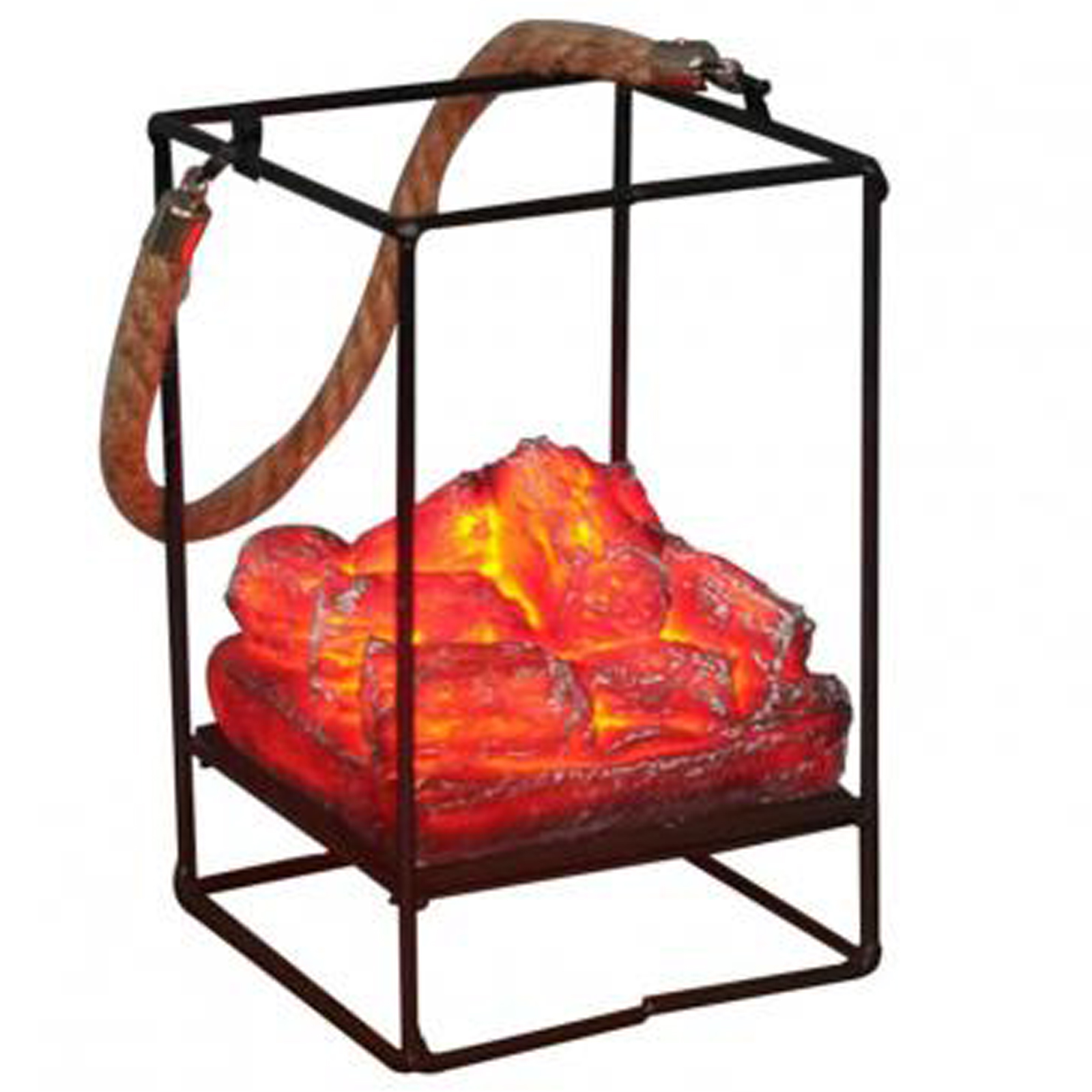 Flame Lamps Charcoal Flame Lantern Simulated Fireplace Led Flame Night ...