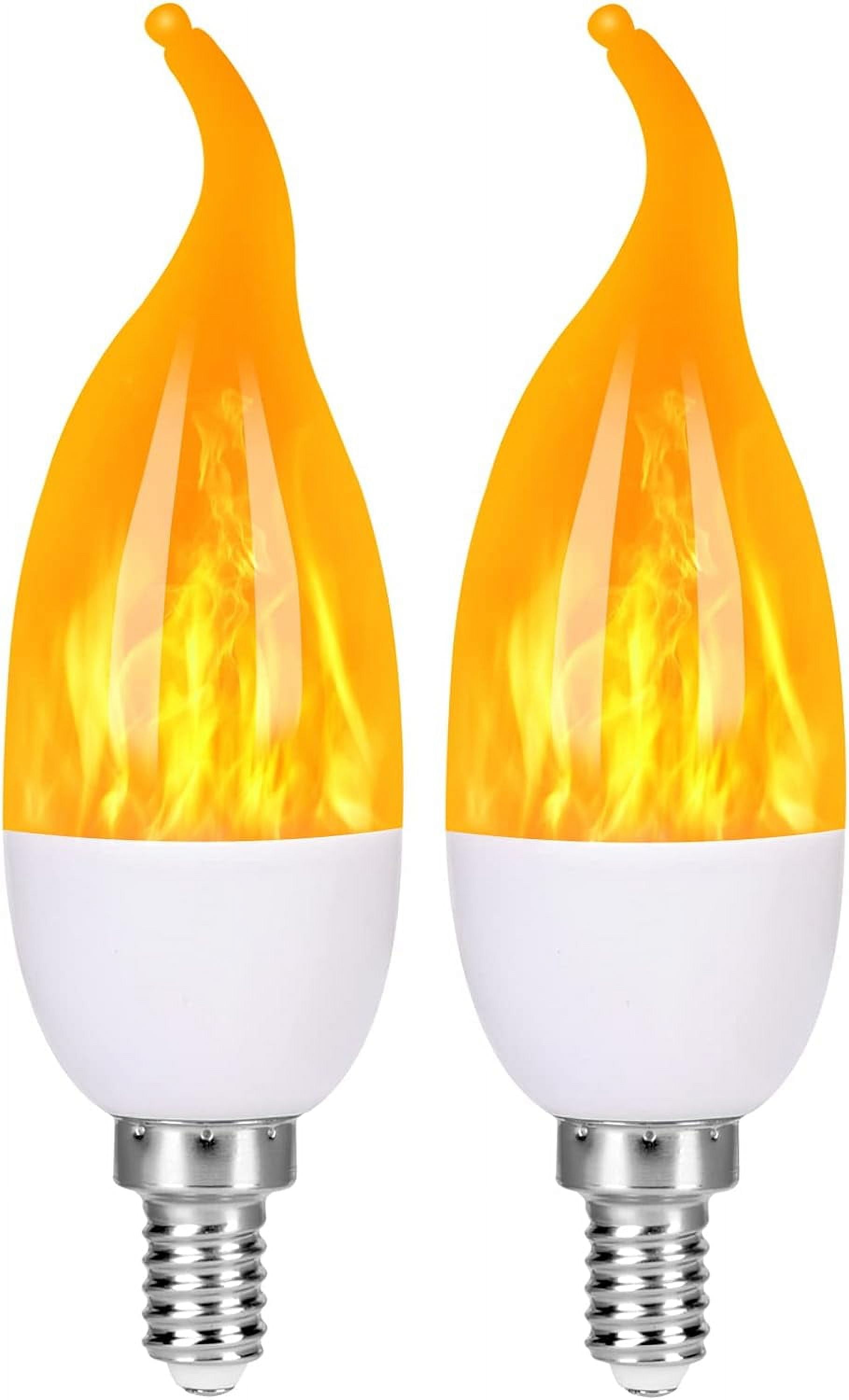 Flame Light Bulbs Outdoor, 3 Modes LED Flame Effect Light Bulbs ...