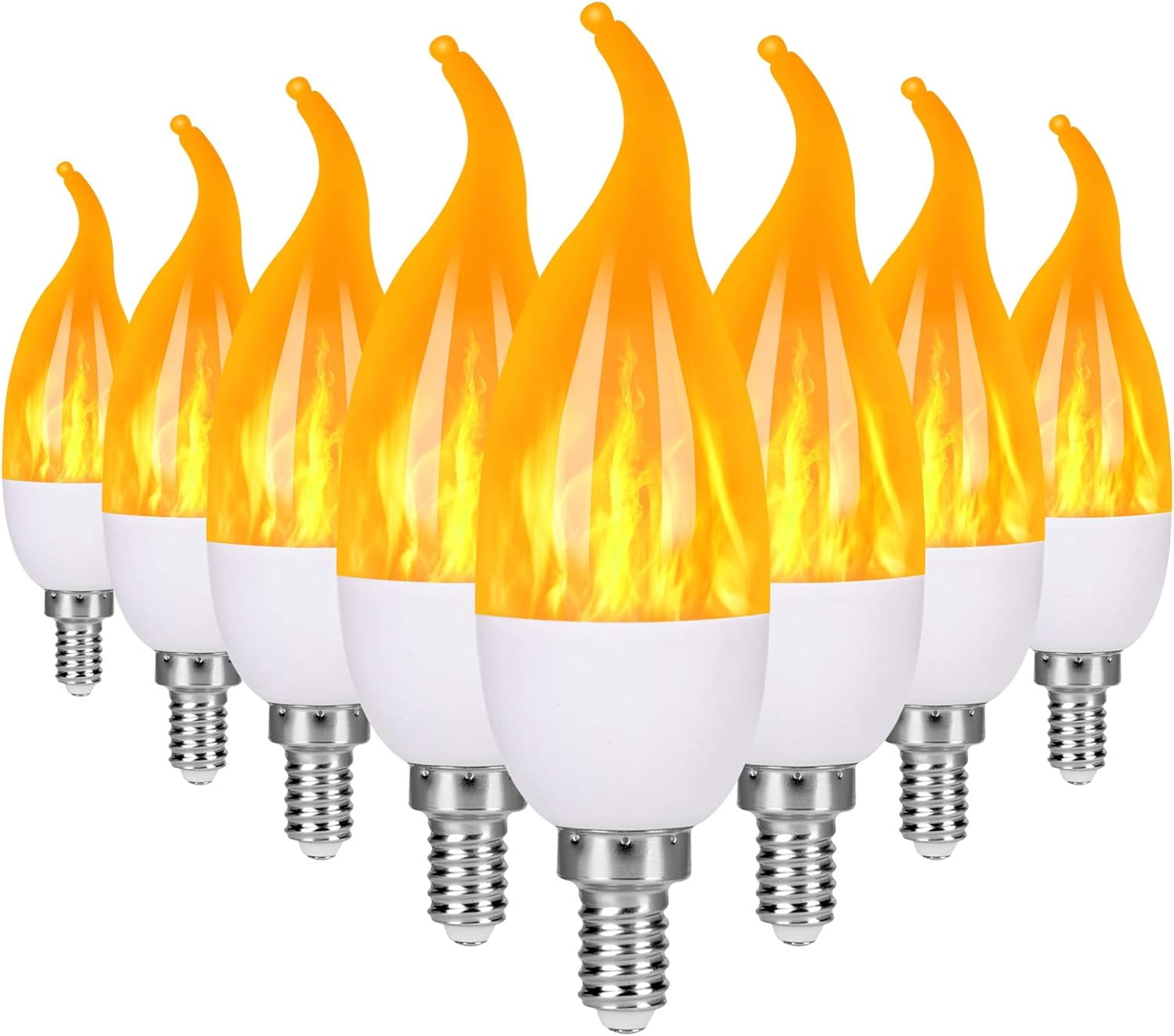 Flame Light Bulbs Outdoor, 3 Modes LED Flame Effect Light Bulbs ...
