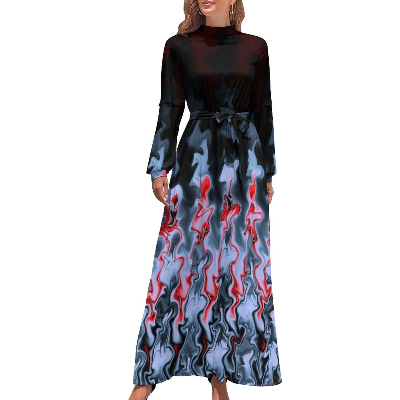 Flame Long Dress beach dress Dresses gala - Walmart.com