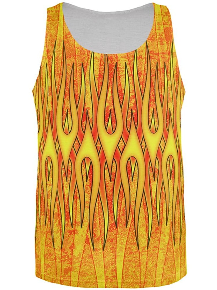 Flame On Fire Starter Pyromaniac All Over Mens Tank Top Multi X-LG ...