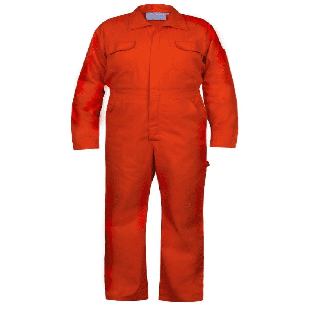 Flame Resistant FR Coverall - 88% C / 12% Nylon (X-Large, Orange ...