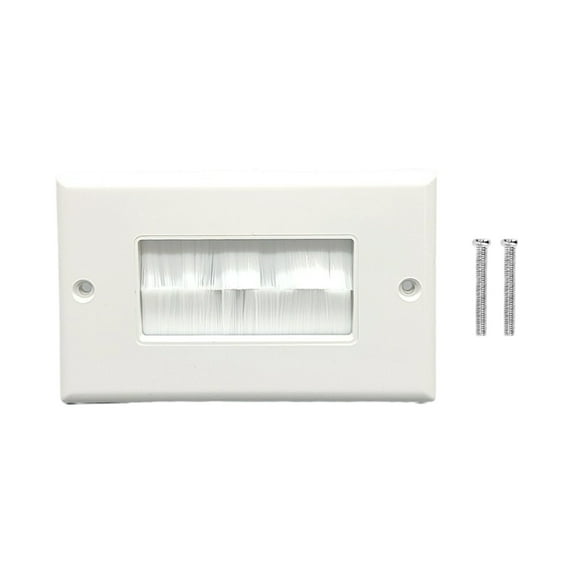 Flame Resistant Panel Brush Cable Pass Through Brush Wall Plate For ...