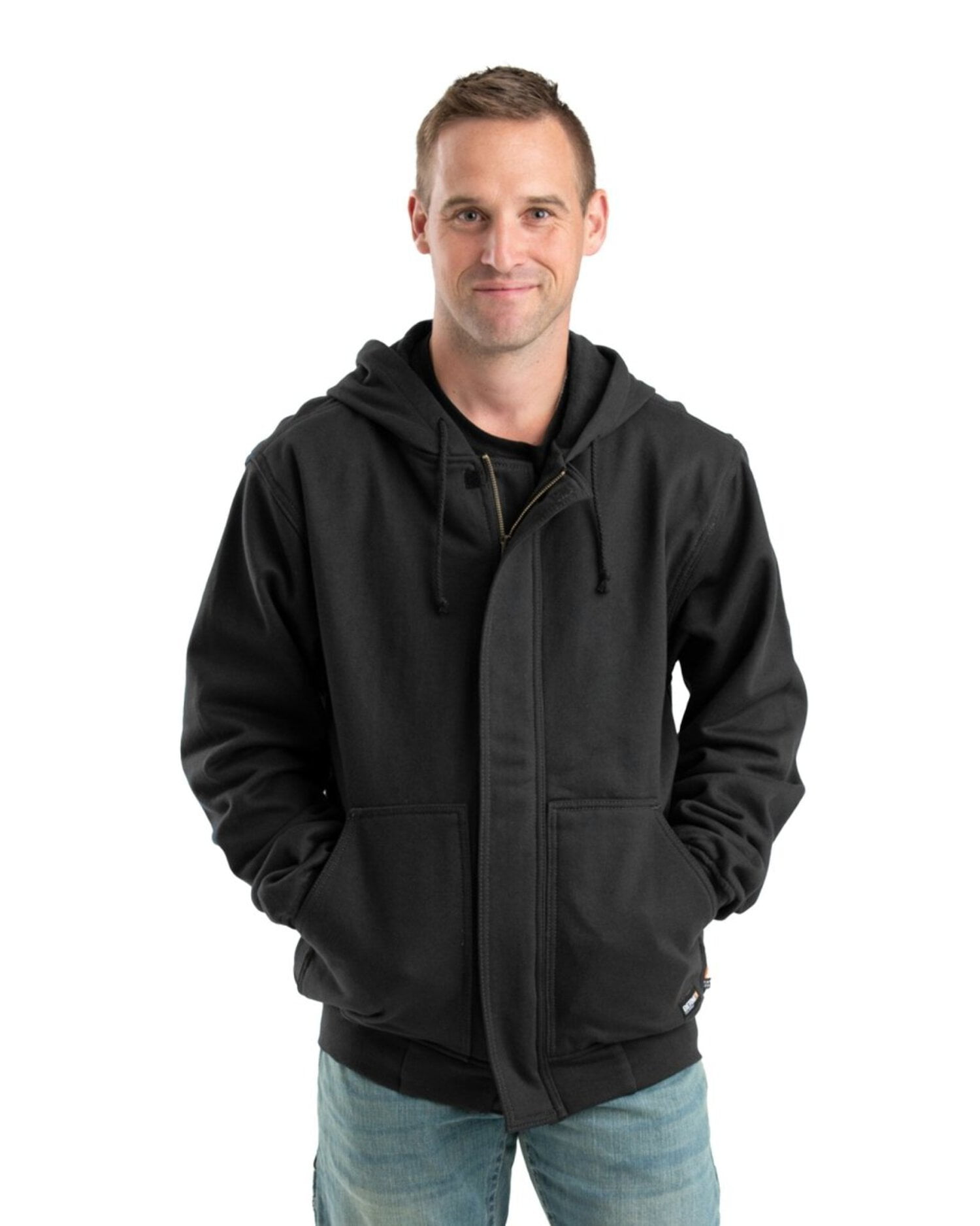 Flame Resistant Zippered Front NFPA 2112 Hooded Sweatshirt - Walmart.com