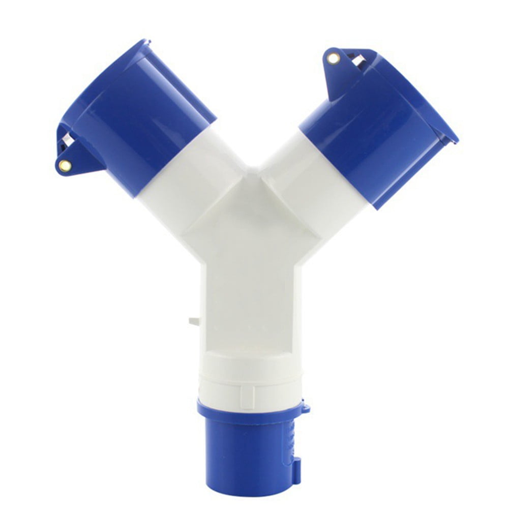Flame Retardant 2 Way Splitter 16A/32A 220v 3 Pin Industrial Field Plug ...