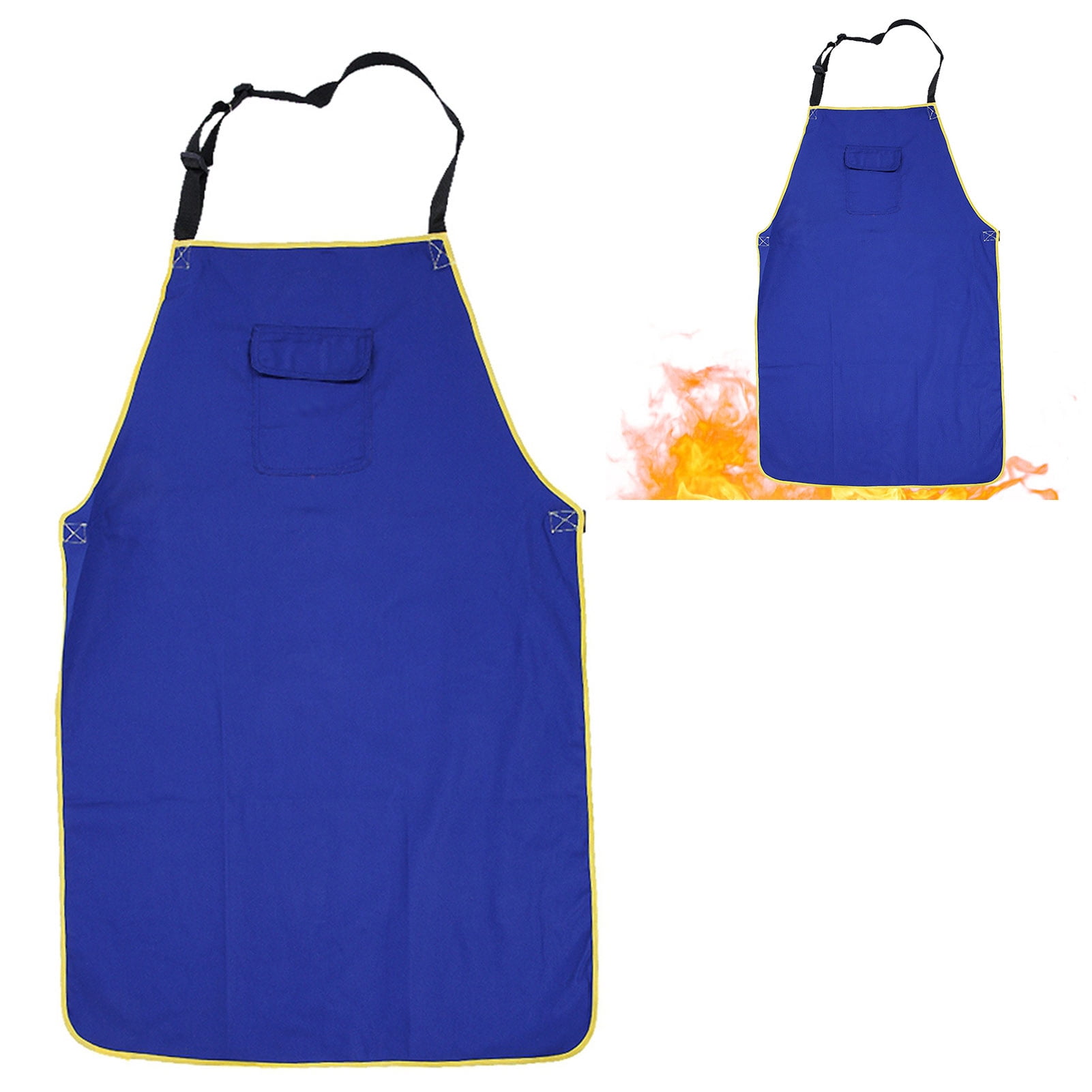 Flame Retardant Canvas Welding Work Apron, Multifunctional Aprons ...