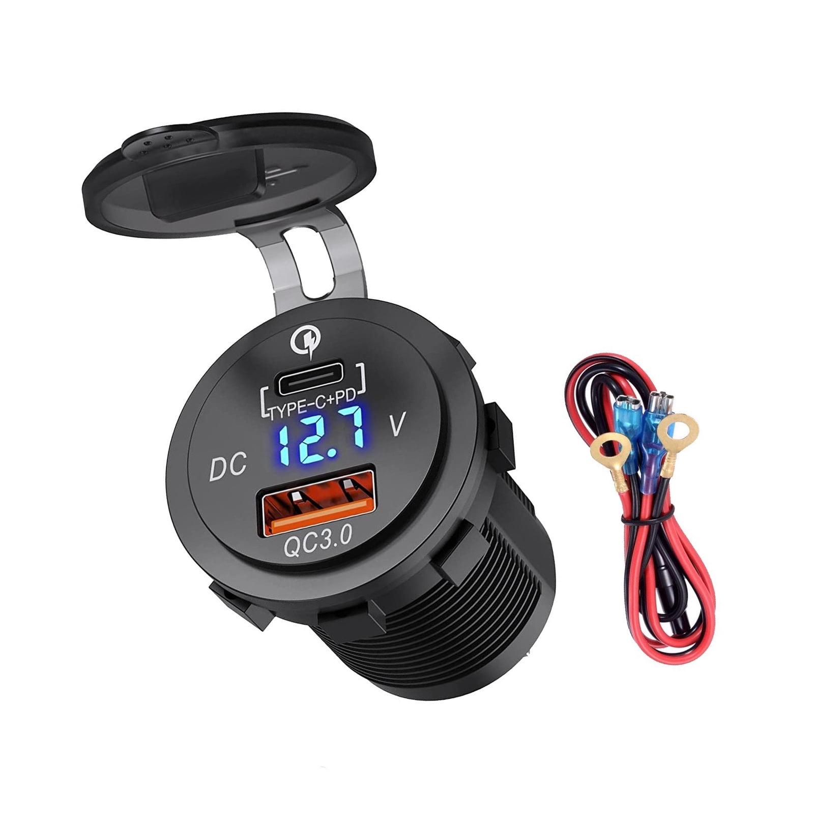 Flame Retardant Nylon Car Charging Technology Double Port Design USB ...