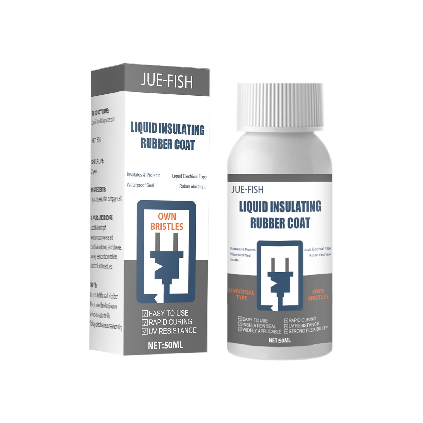 Flame Retardant Rubber Insulation, High Temp Resistant Liquid, 50ml ...