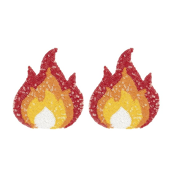 Flame Shape Glittering Nipple Shield Invisible Adhesive Breast Pasties ...