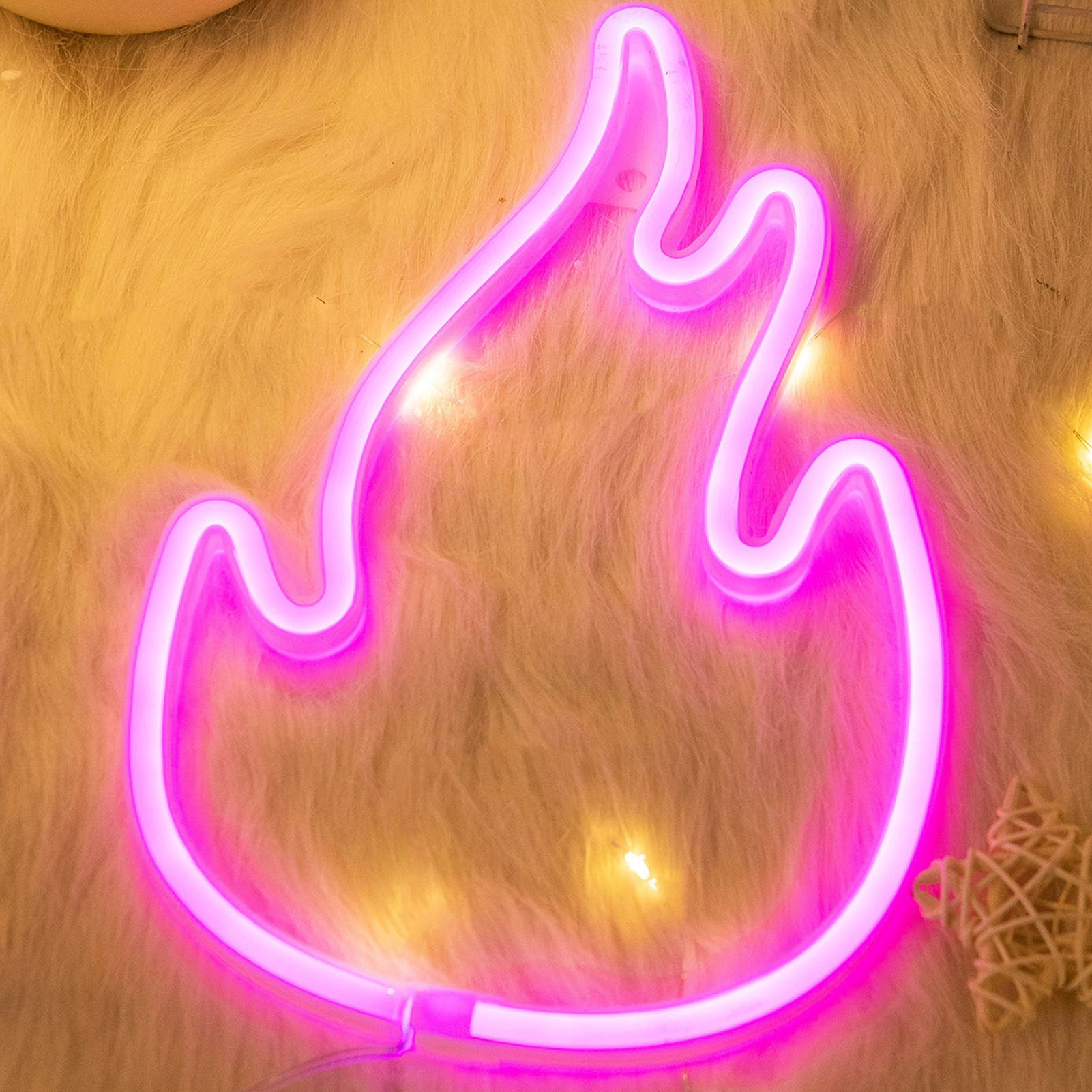 Rewera Flame-Shaped LED Décor for Modern Bedrooms & Lounges Vibrant ...