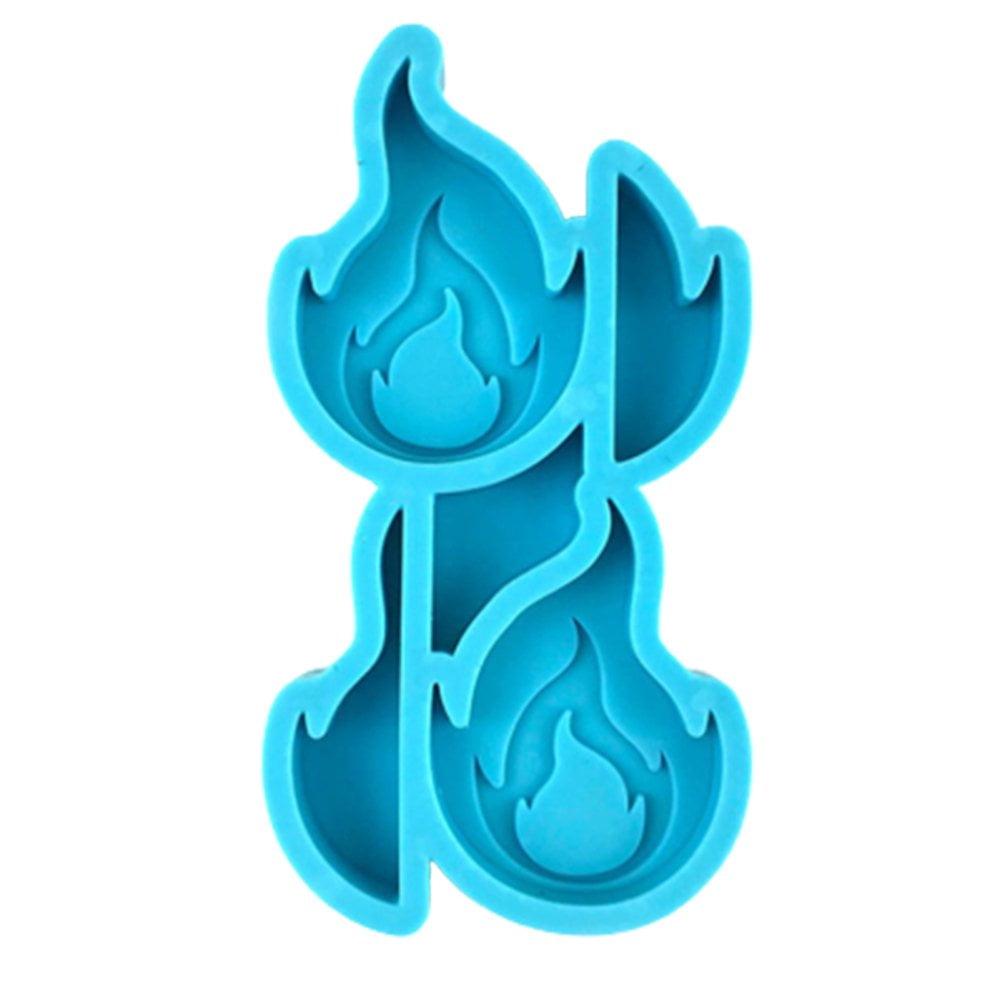 Flame Shaped Straw Topper Silicone Mold Fondant Chocolate Candy Molds ...