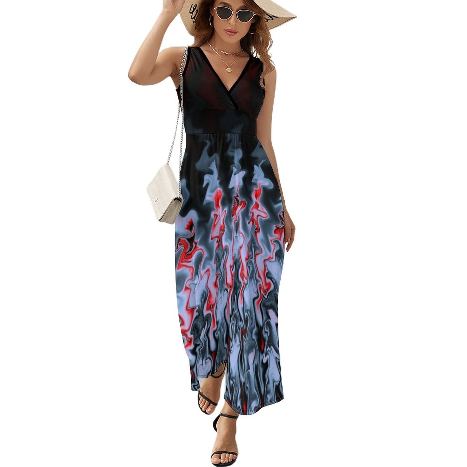 Flame Sleeveless Dress dress for women 2024 Cocktail of dresses prom ...