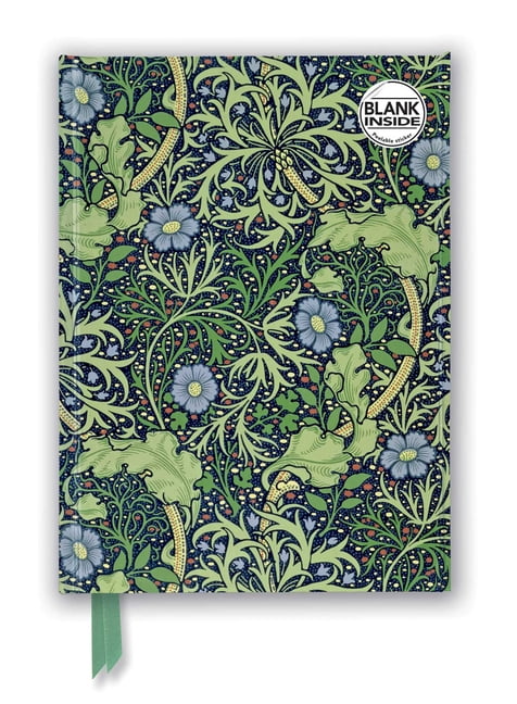 Flame Tree Blank Notebooks William Morris: Seaweed (Foiled Blank ...