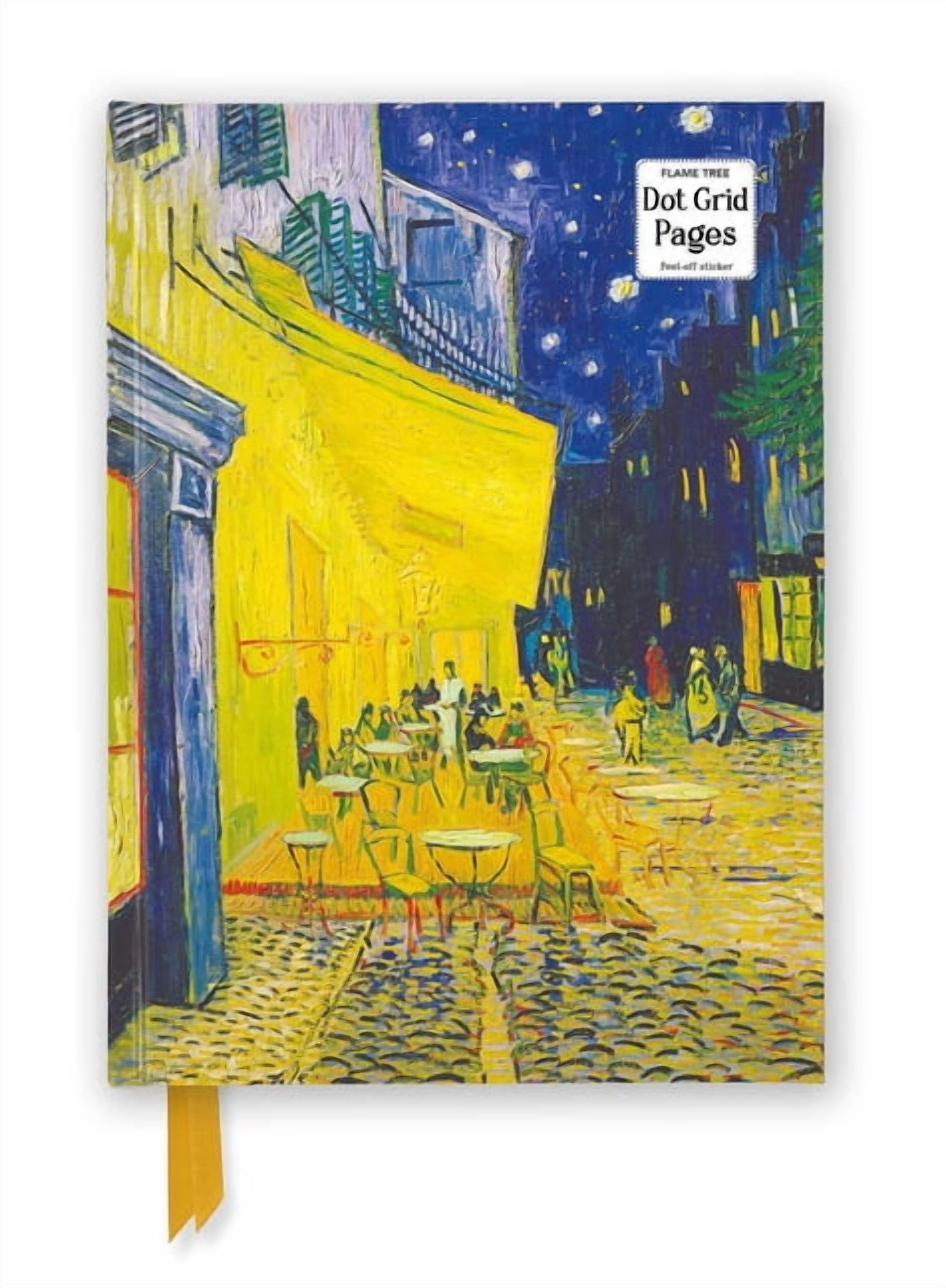 Flame Tree Dot Grid Notebooks Vincent Van Gogh: Café Terrace (Foiled ...