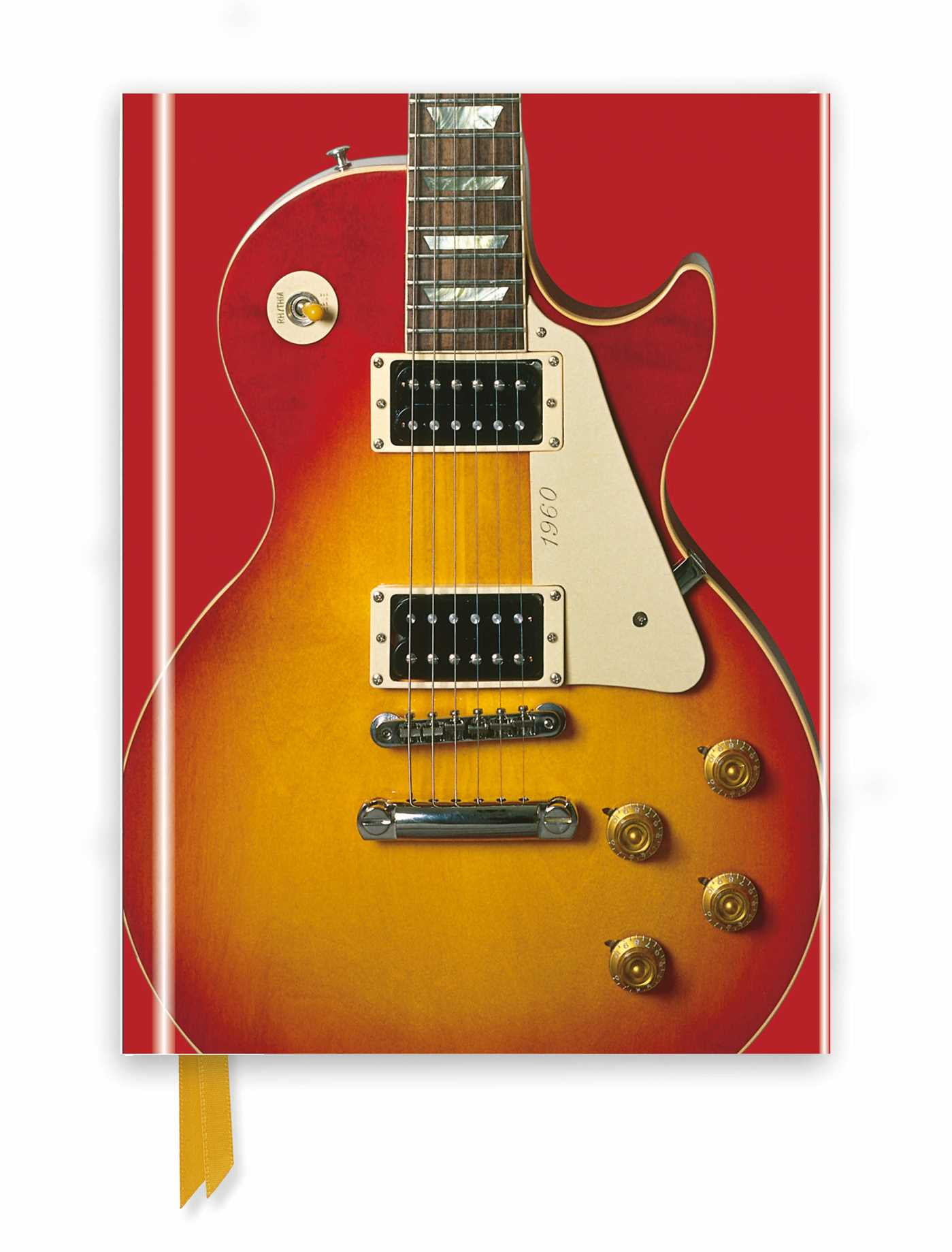 Flame Tree Notebooks: Gibson Les Paul Guitar, Sunburst Red (Foiled ...