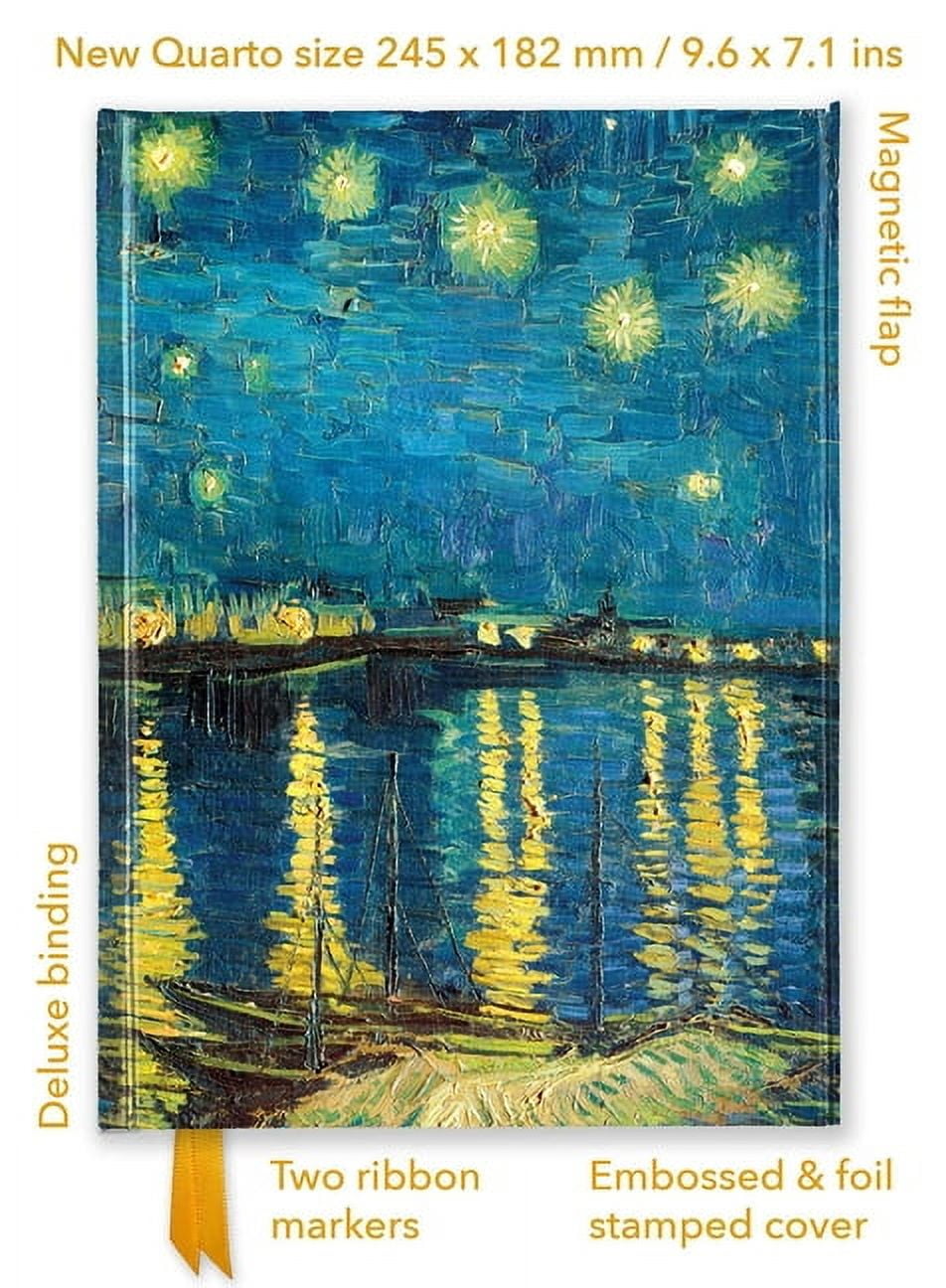Flame Tree Quarto Notebook Vincent Van Gogh: Starry Night Over the RhÃ ...