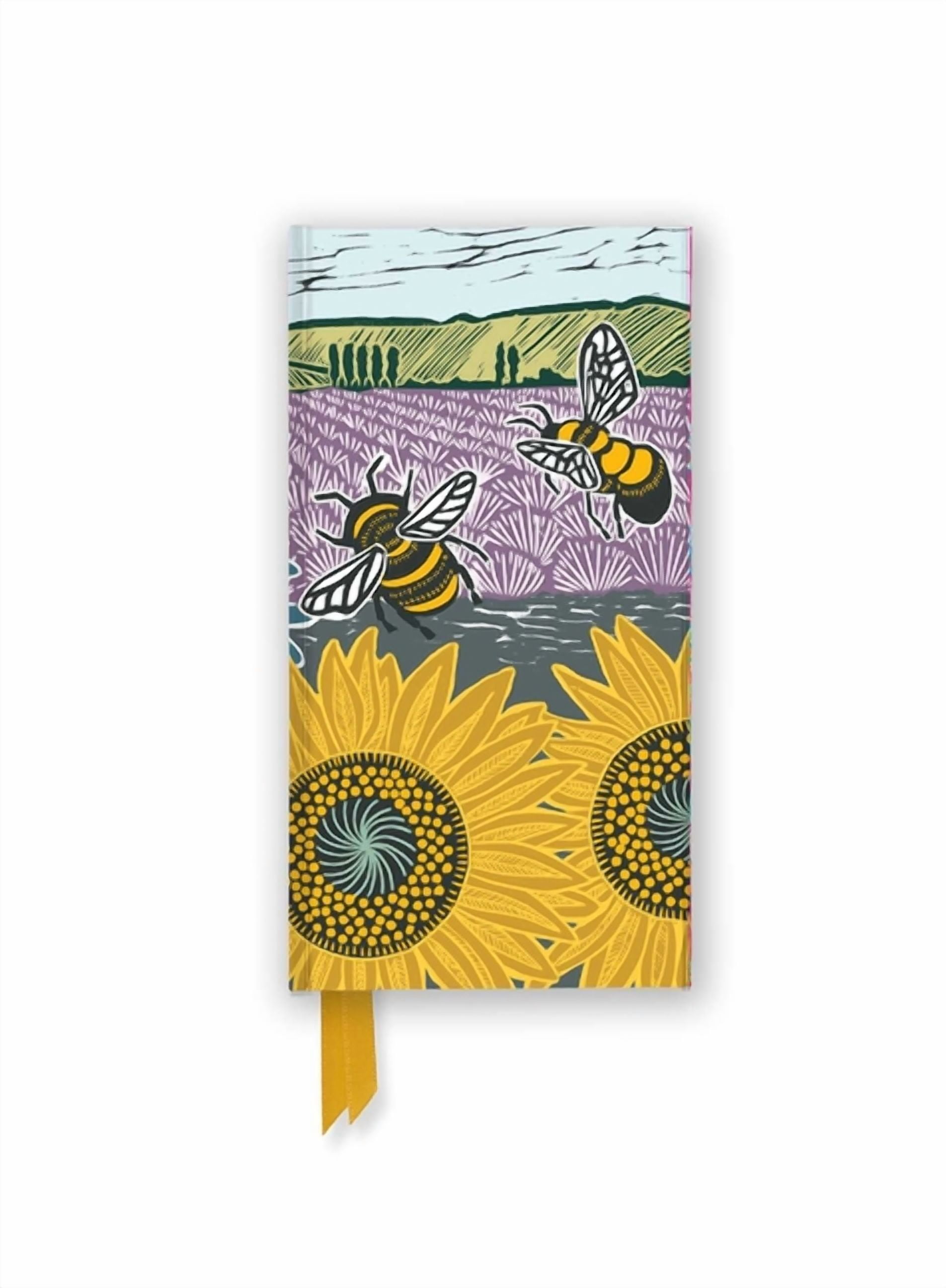 Flame Tree Slimline Journals Kate Heiss: Sunflower Fields (Foiled ...