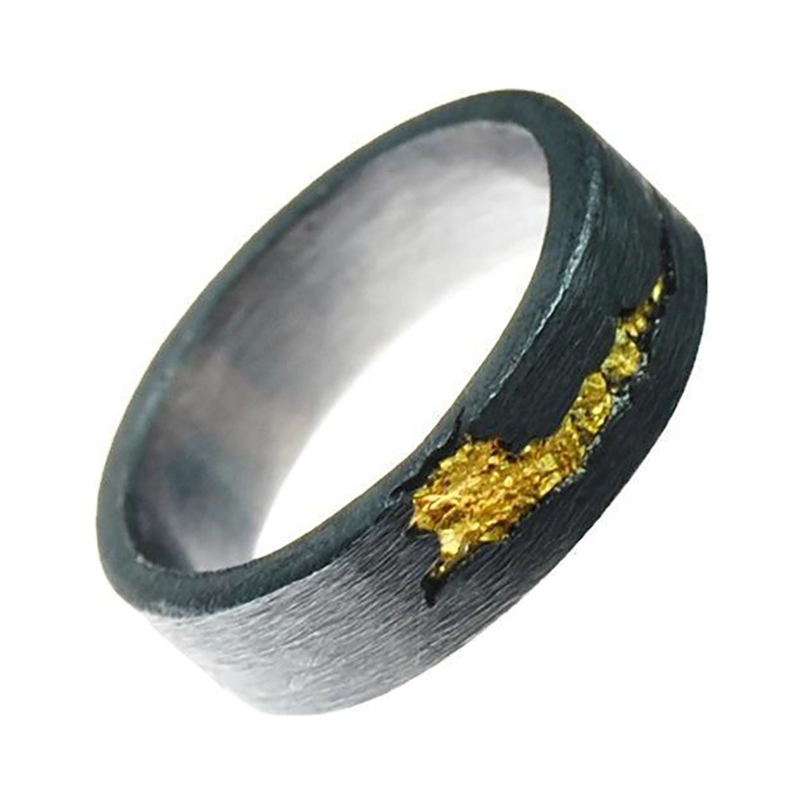 Flame Two Color New Quenched Gold Flowing Fire Ring Opening Adjustable ...