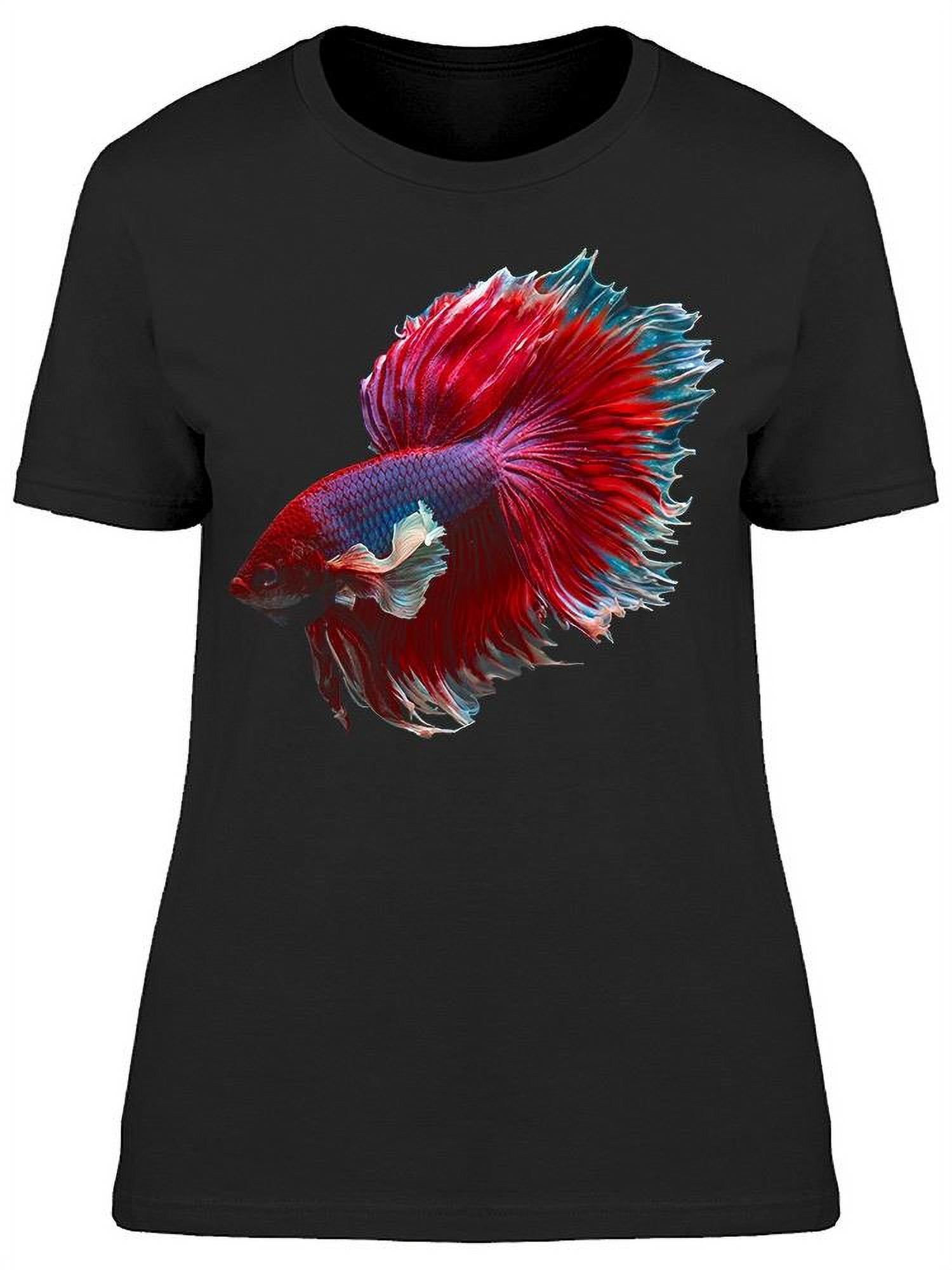 Flame-like Tailed Betta Fish T-Shirt Women -Image by Shutterstock ...