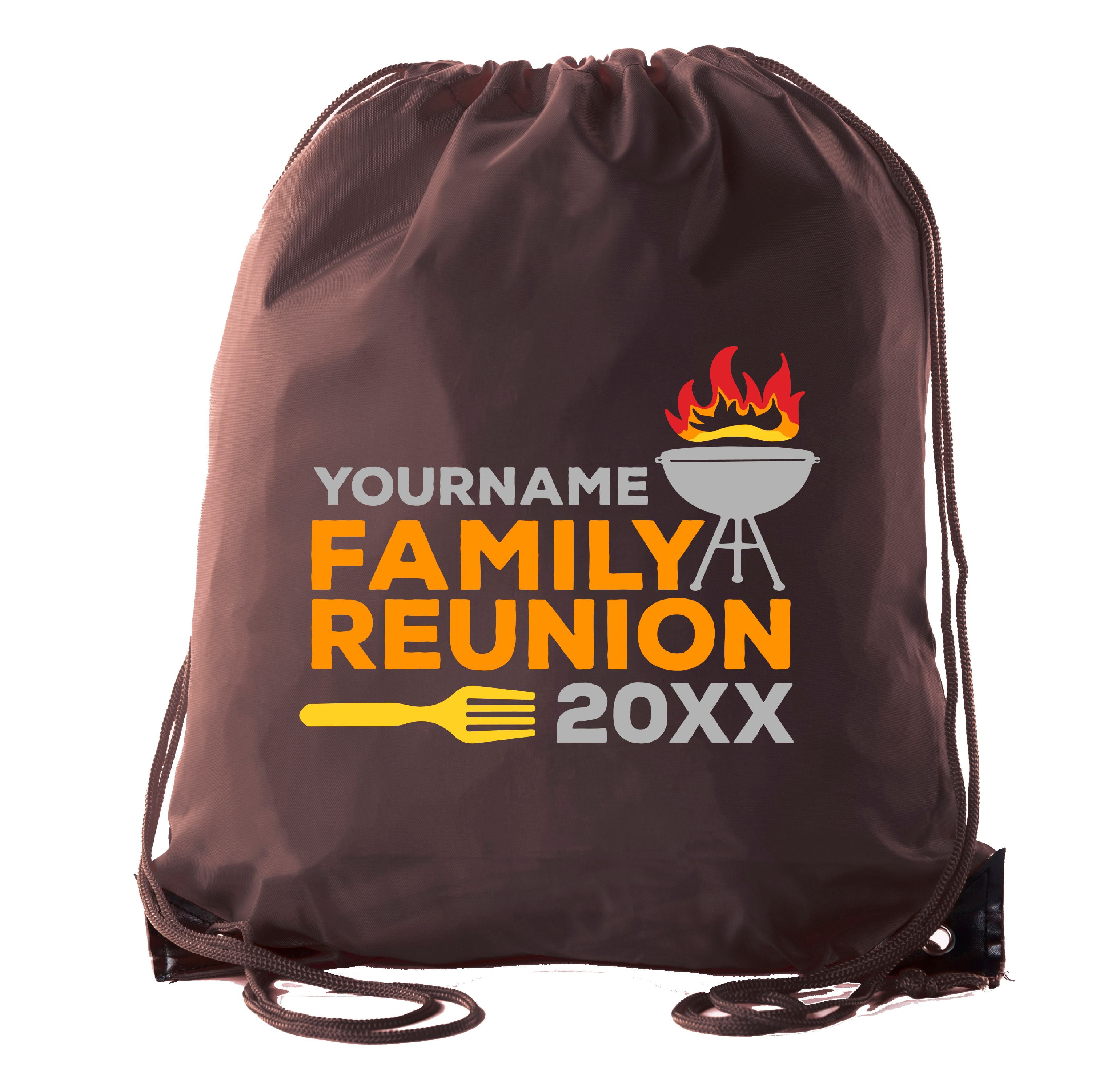 Flame on Grill with Custom Name and Date-Family Runion Party Favor Gift ...