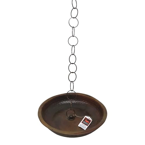 Flamed Rain Chain Receptacle Basin with 23" of Chain - Walmart.com