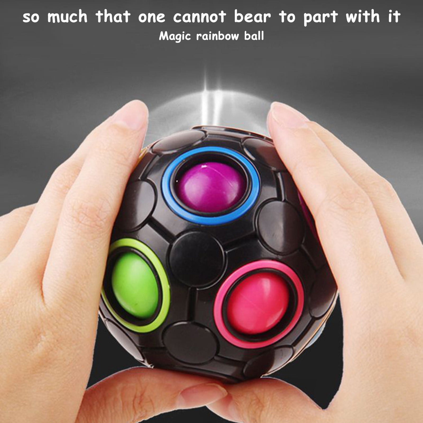 Flameee Magic Rainbow Puzzle Ball Speed Ball Game Fun Stress Reliever ...