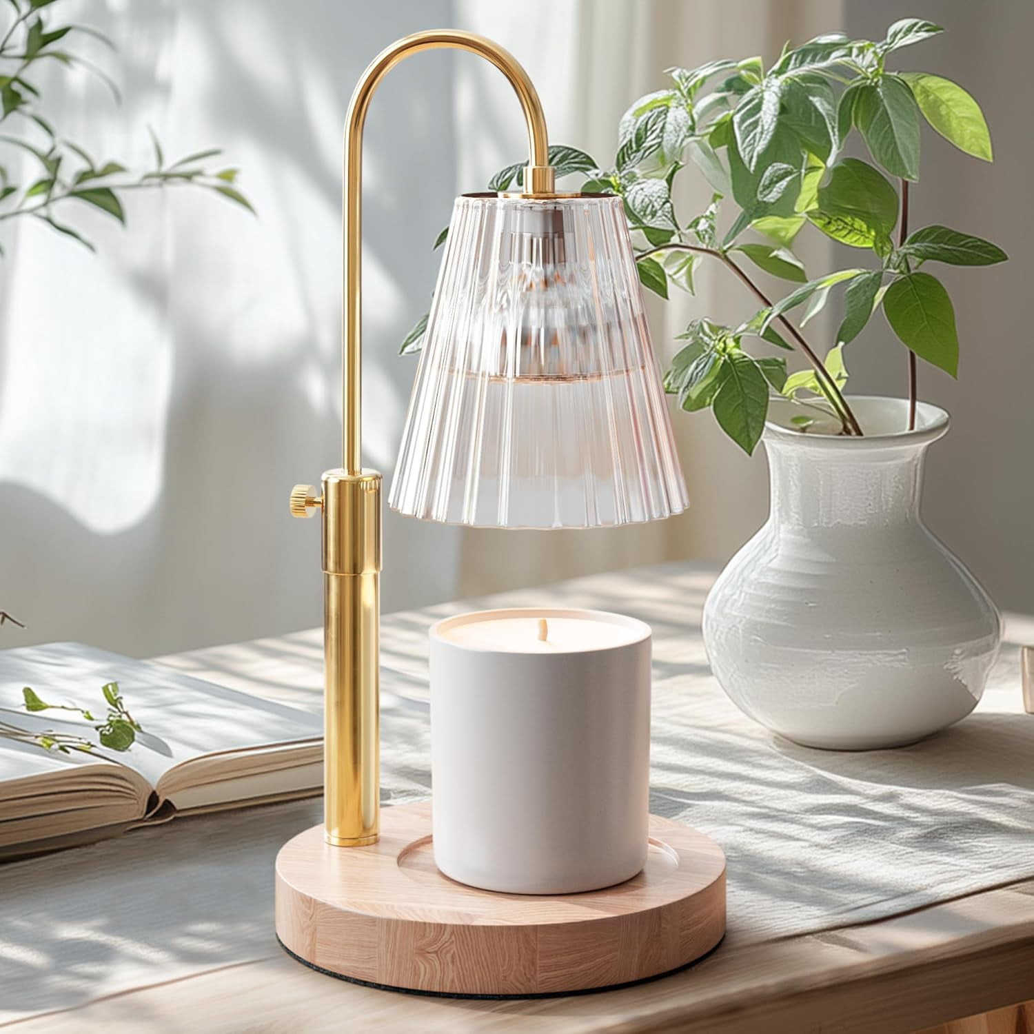 Flameless Candle Warmer Lamp for Jar Candles Large & Small – Dimmable ...