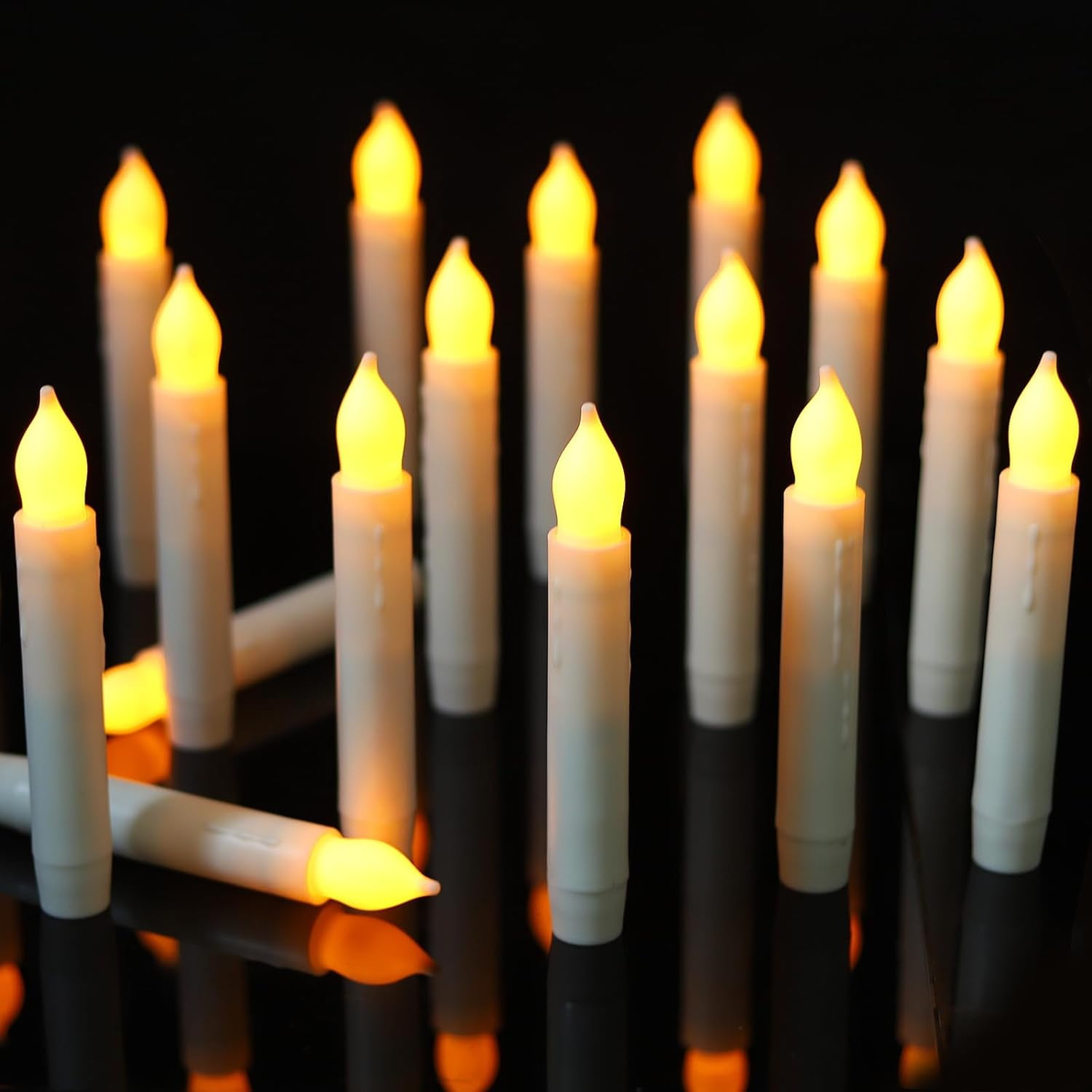 Flameless Candles Battery Operated Candlesticks Flickering Led Candles ...