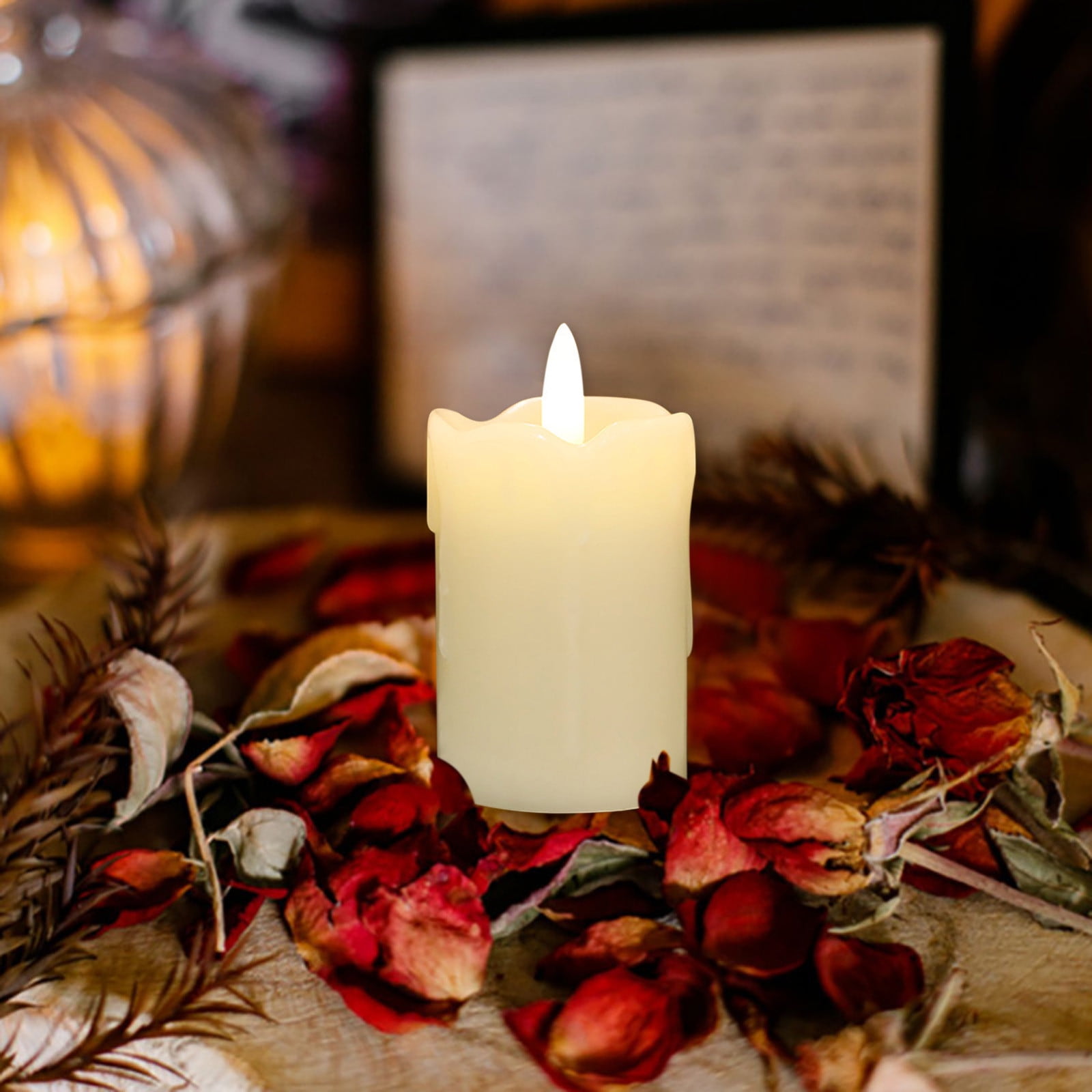 Flameless Candles,Fake Battery Operated Candles,Plastic Pillar LED ...