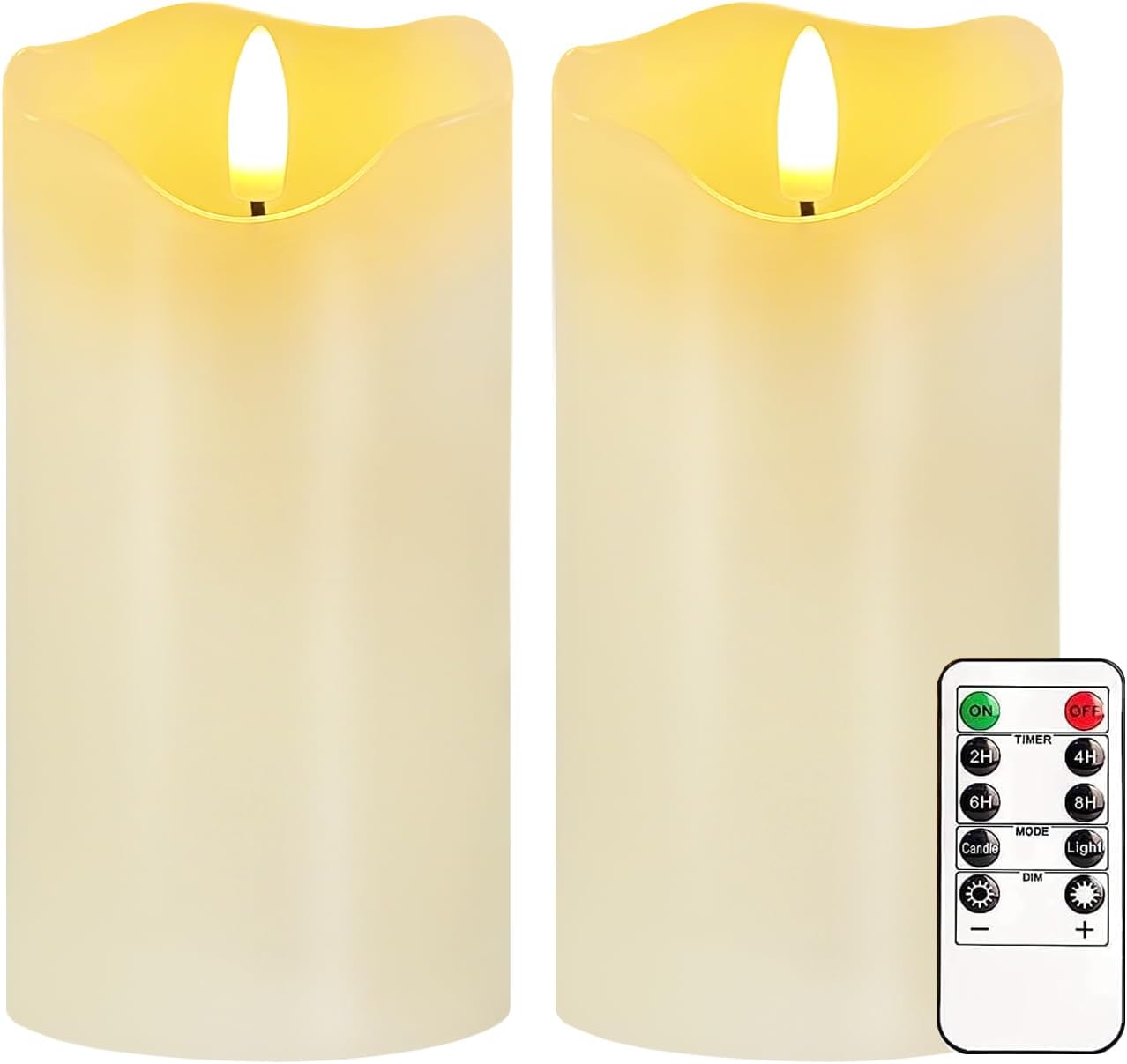 Flameless Candles Light, Set of 2 6