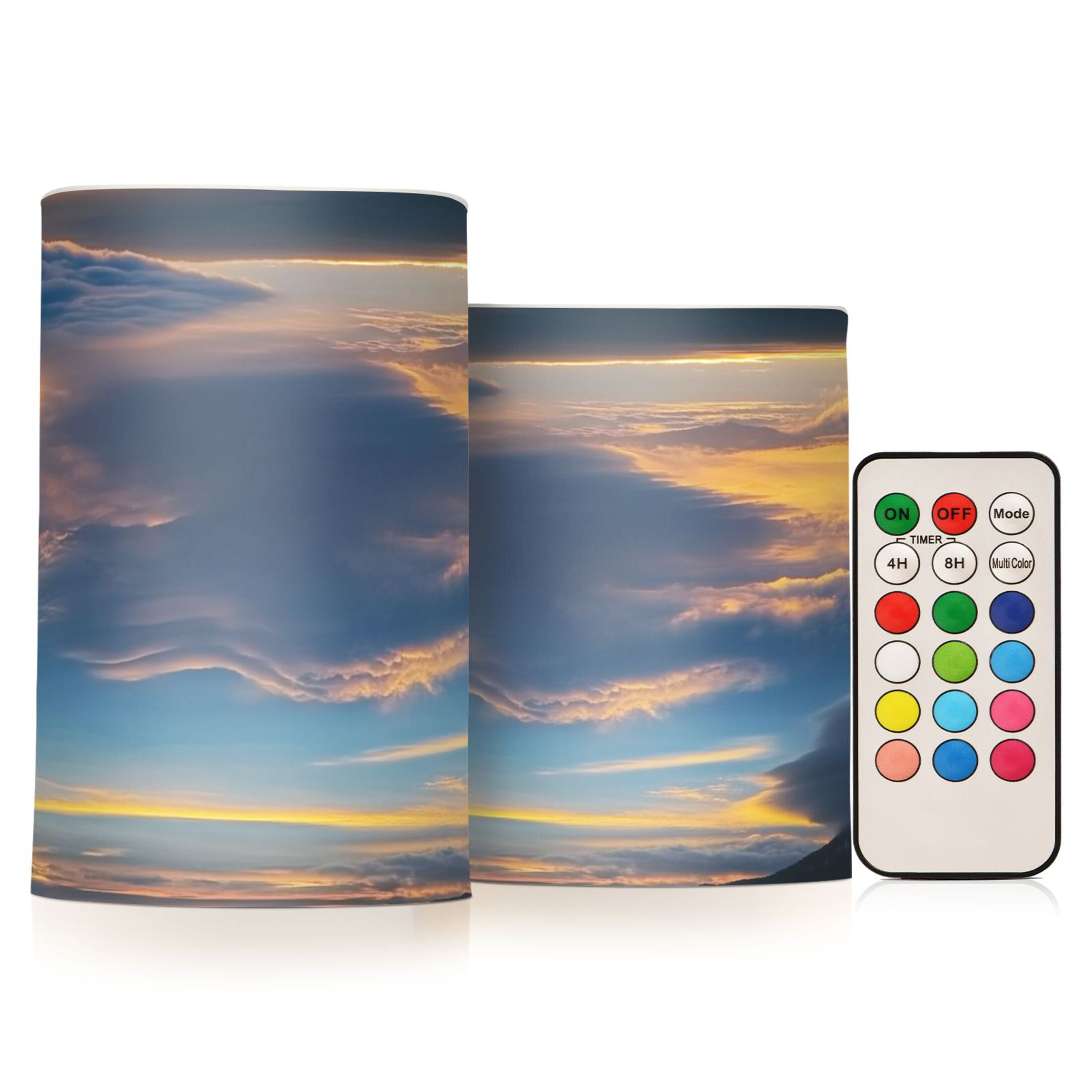 Flameless Candles Lights, Pack of two LED Lights, Dimmable LED Pillar ...