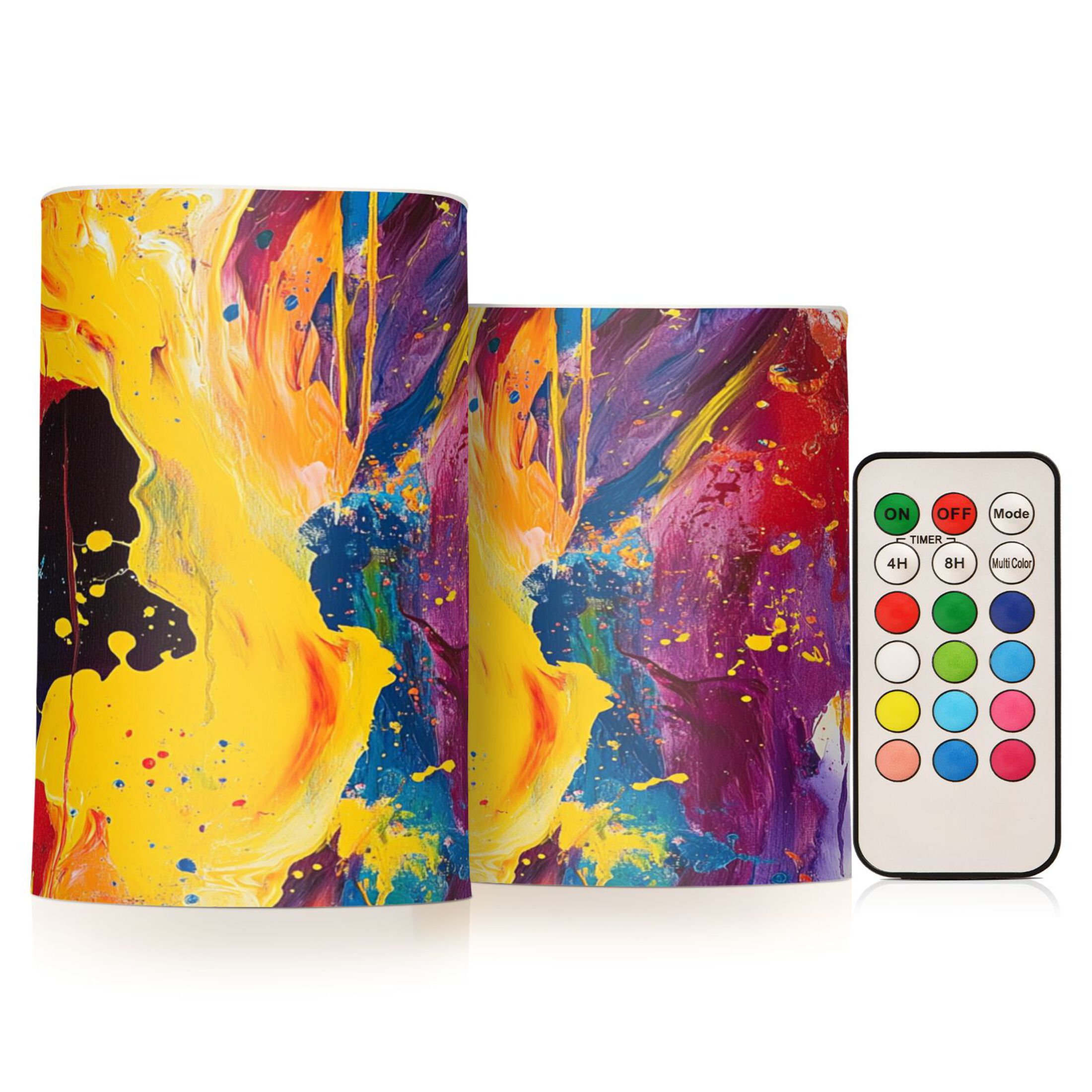 Flameless Candles Lights, Pack of two LED Lights, Dimmable LED Pillar ...