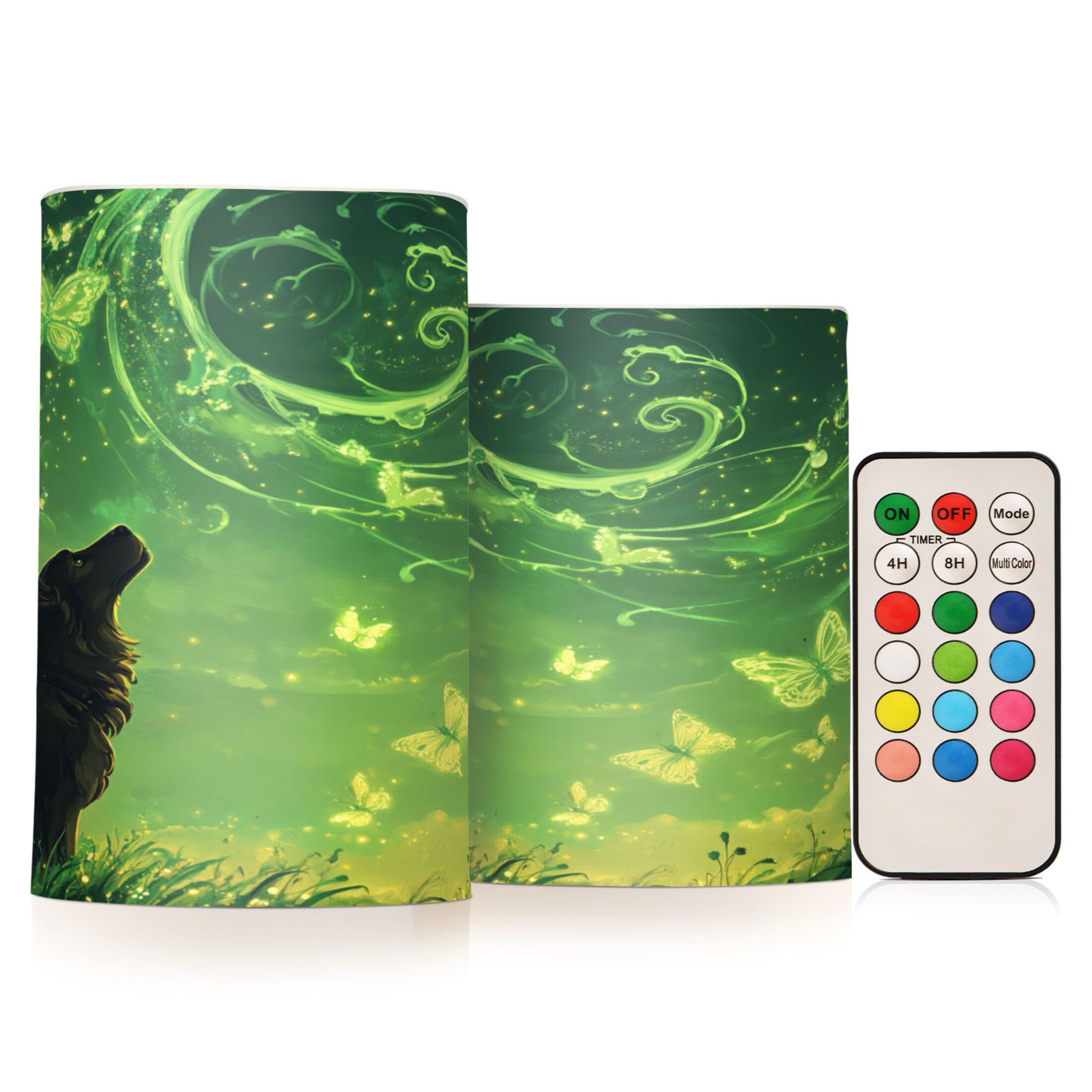 Flameless Candles Lights, Pack of two LED Lights, Dimmable LED Pillar ...