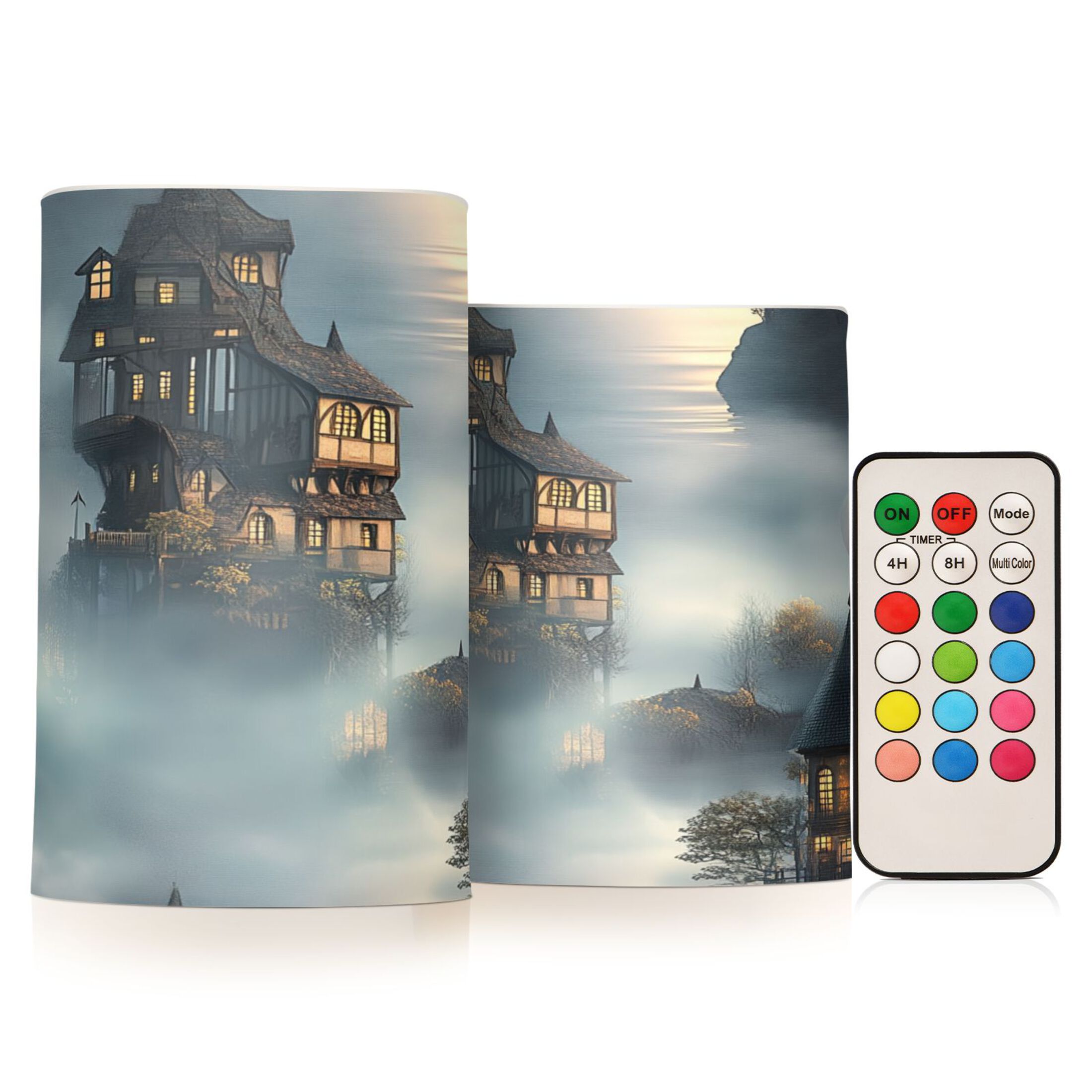 Flameless Candles Lights, Pack of two LED Lights, Dimmable LED Pillar ...