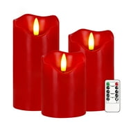 WYZworks 10" Fluted Ribbed LED Brown Tan Grooved Pillar Candles, Remote ...
