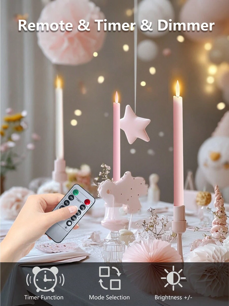 Flameless Candles With Remote Timer Or Dimmer And Without Remote ...