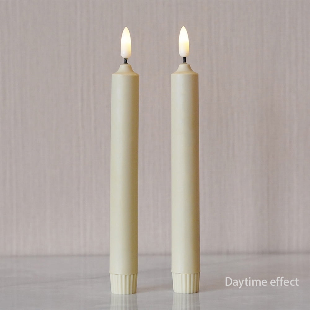 Flameless Candles with Remote Timer - Flickering Real Wax LED Electric ...