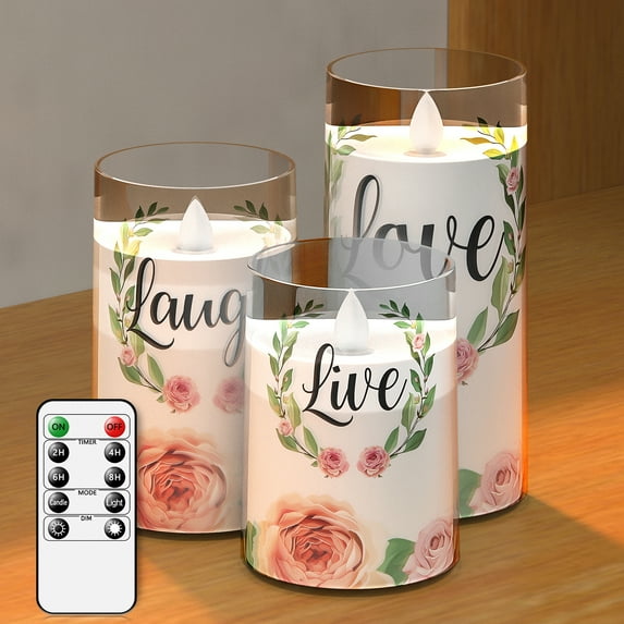 "Salipt Flameless LED Candles with Remote, Battery Operated for Home ...