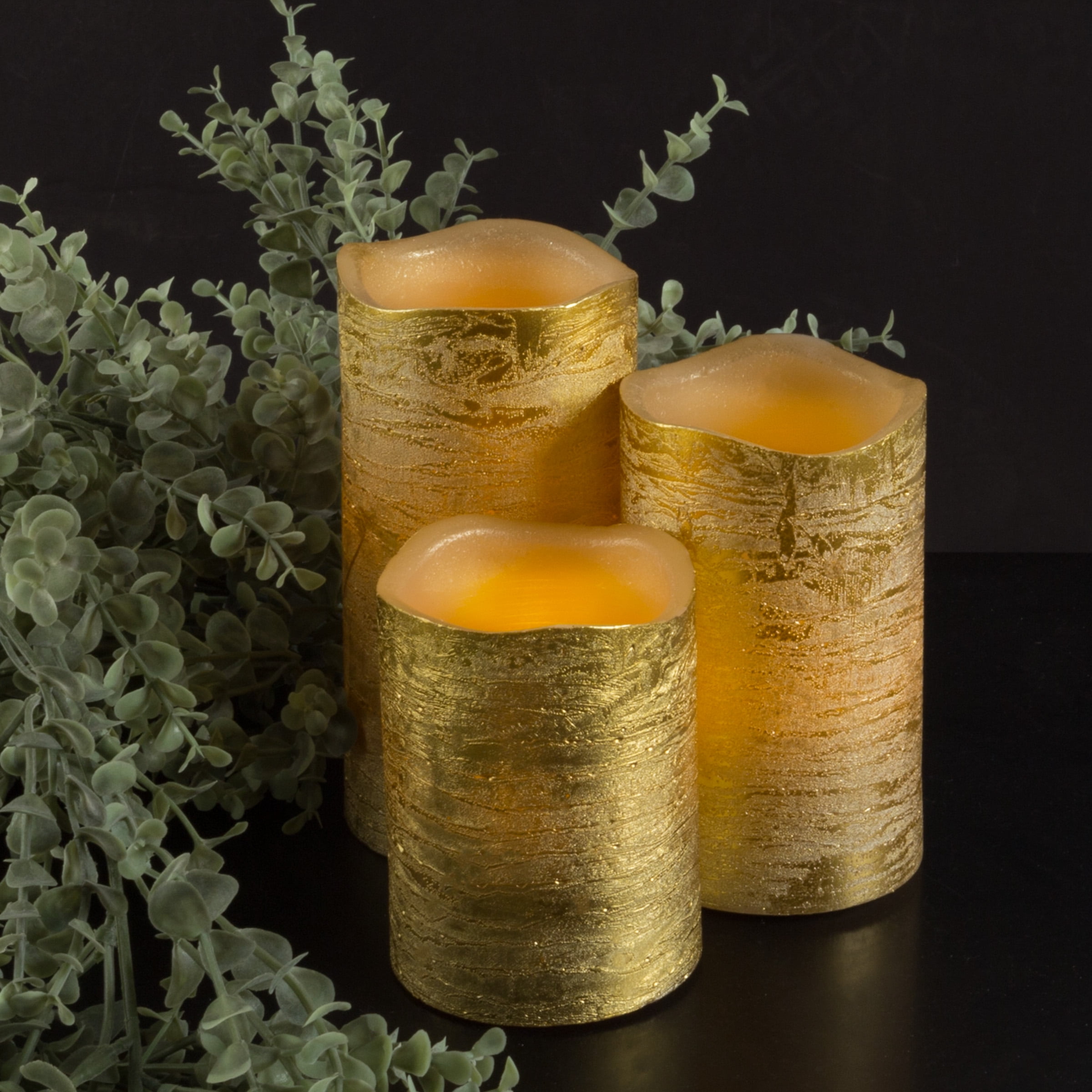 Flameless LED Candles Set - Lavish Home - Remote Controlled - Walmart.com