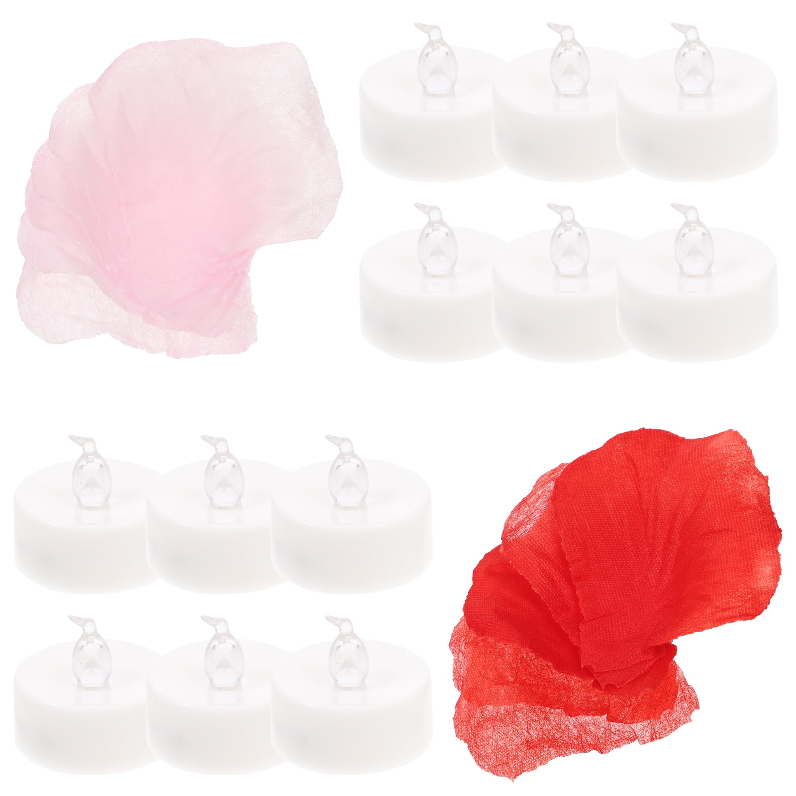 Flameless LED Candles Rose Petals Set Romantic Decor Premium Indoor ...