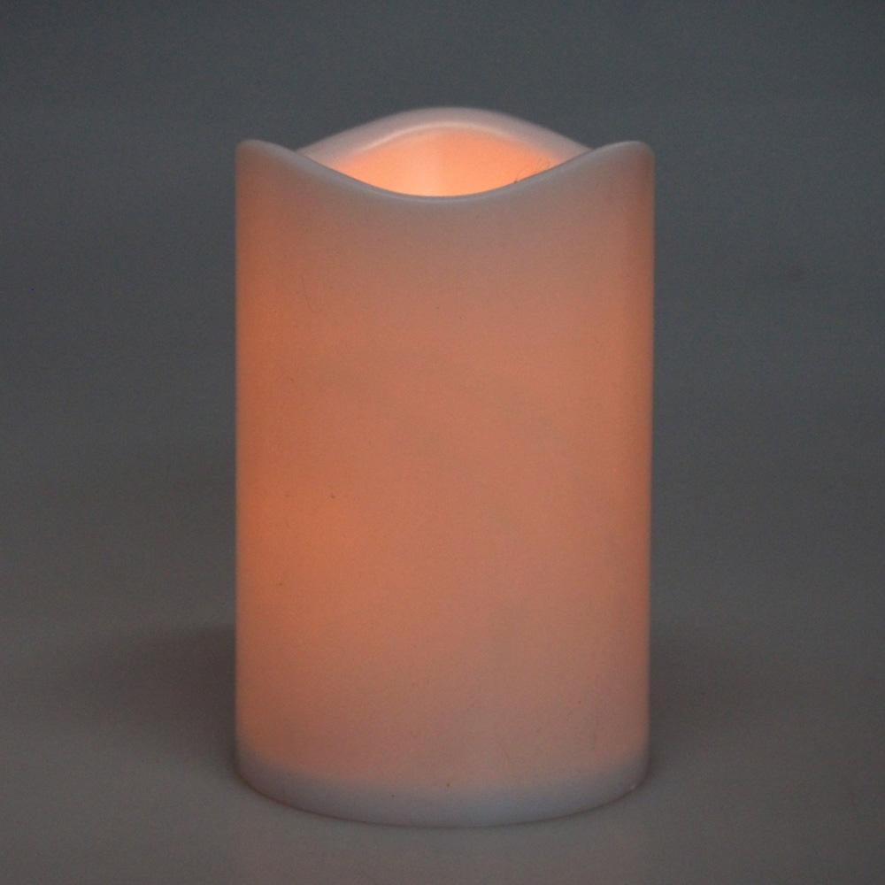 Flameless Plastic Candle LED Light, Ivory, 4-1/2-Inch - Walmart.com