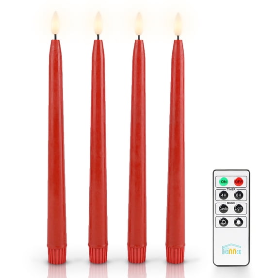 Flameless Taper Candles with Timer, Battery Operated Led Candle Sticks ...