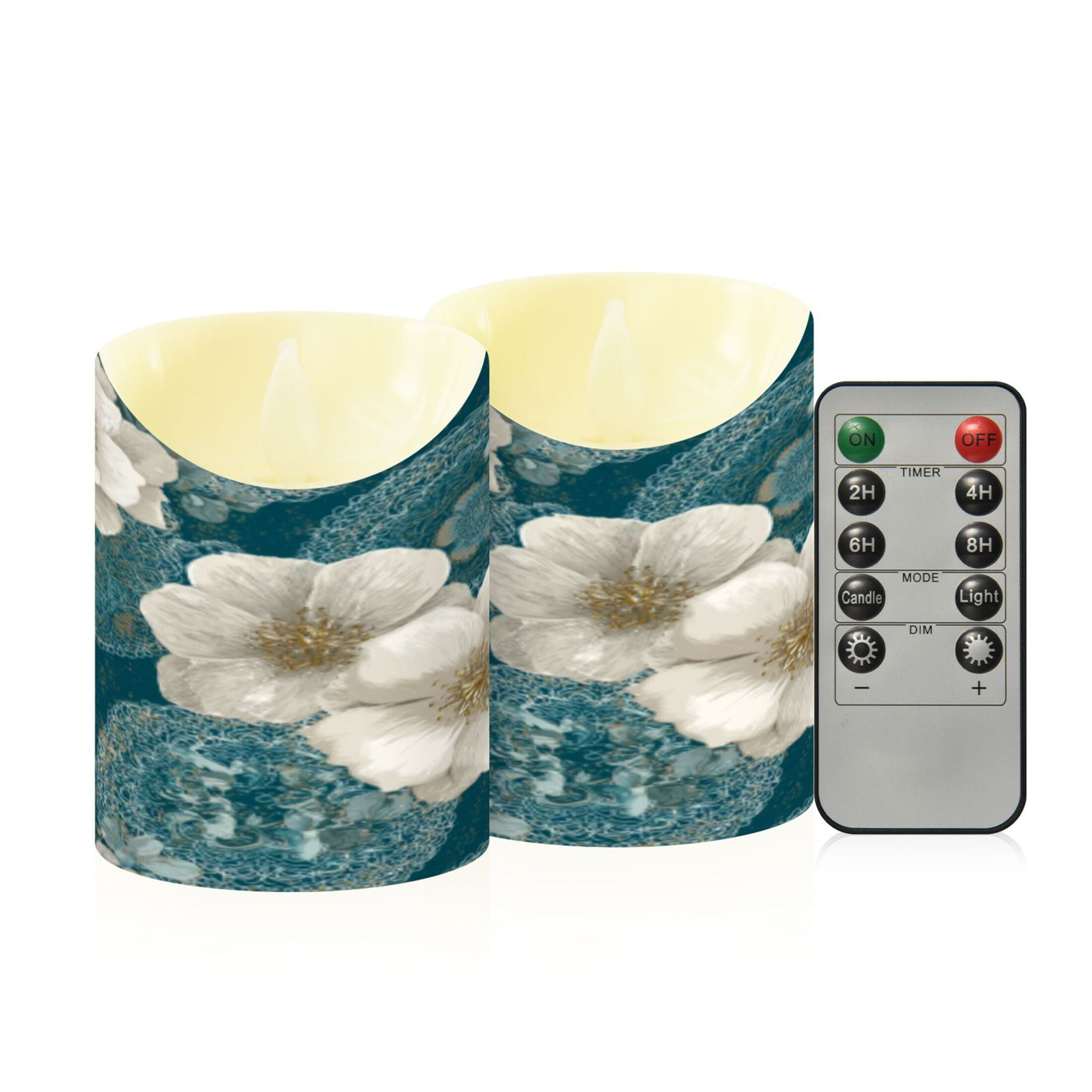 Flameless Themed LED Candles Decorative With Soft Petal Serenity ...