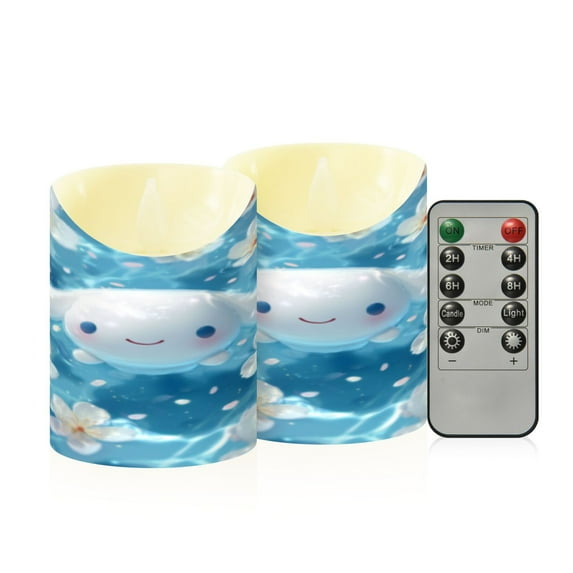 Flameless Themed LED Candles Decorative With Sunlit Floral Pool ...