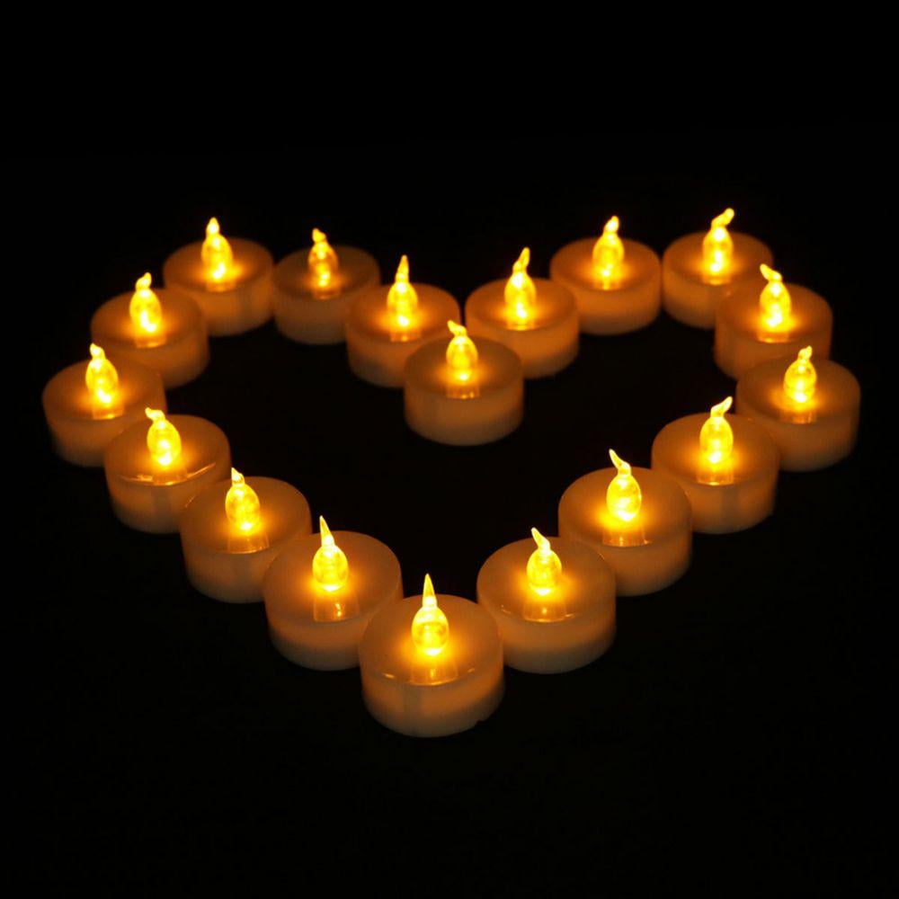 Flameless Votive Candles,Flameless Flickering Electric Fake Candle, 12 ...