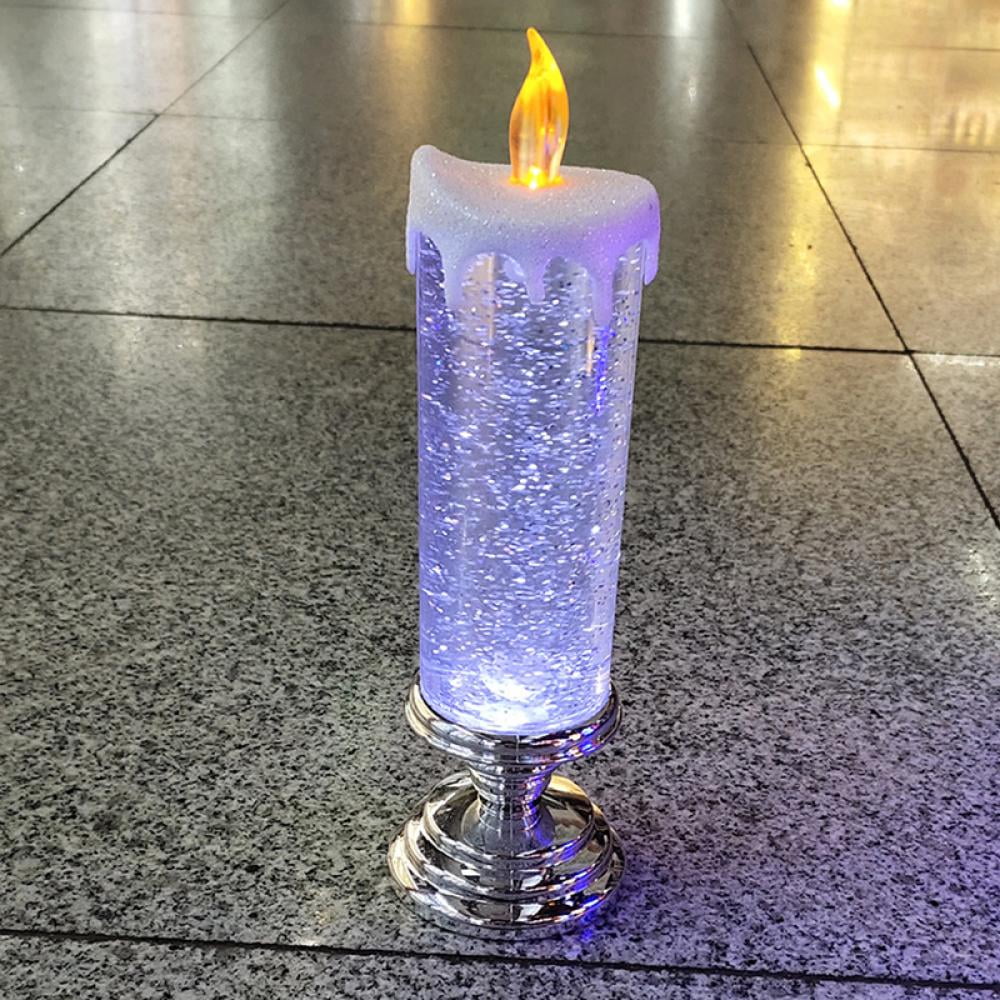 Flameless Window Candles with Base, Flickering Christmas Battery ...